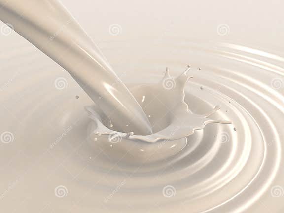Flowing milk stock illustration. Illustration of melting - 5970449