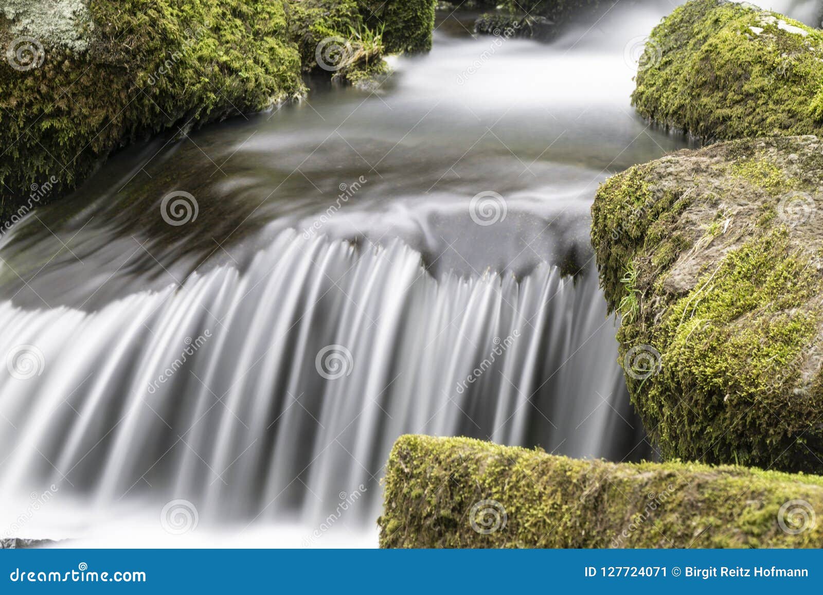 Flowing Motion of Waterfall Stock Image - Image of waterfall, landscape ...