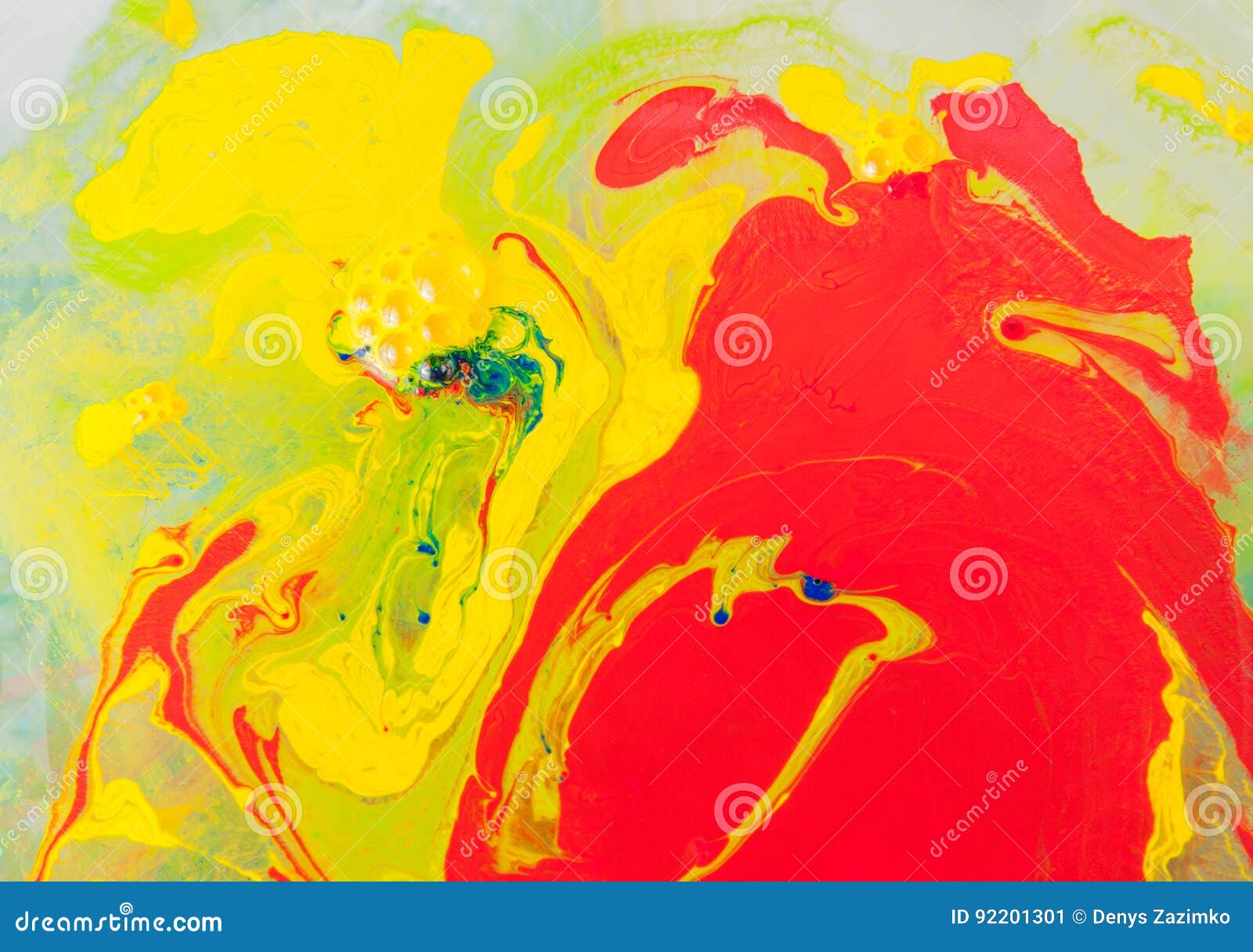 Flowing paint stock image. Image of mixing, mixed, multicolored - 92201301