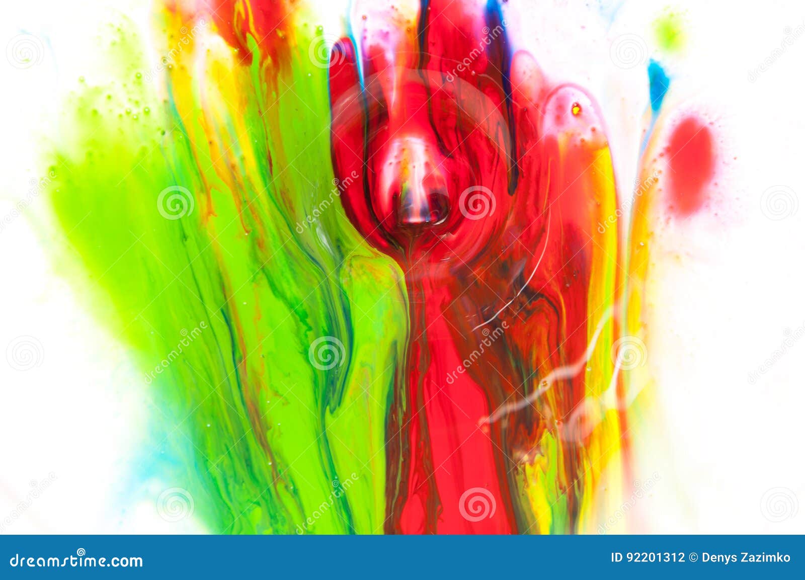 Flowing paint stock photo. Image of spreading, mixing - 92201312