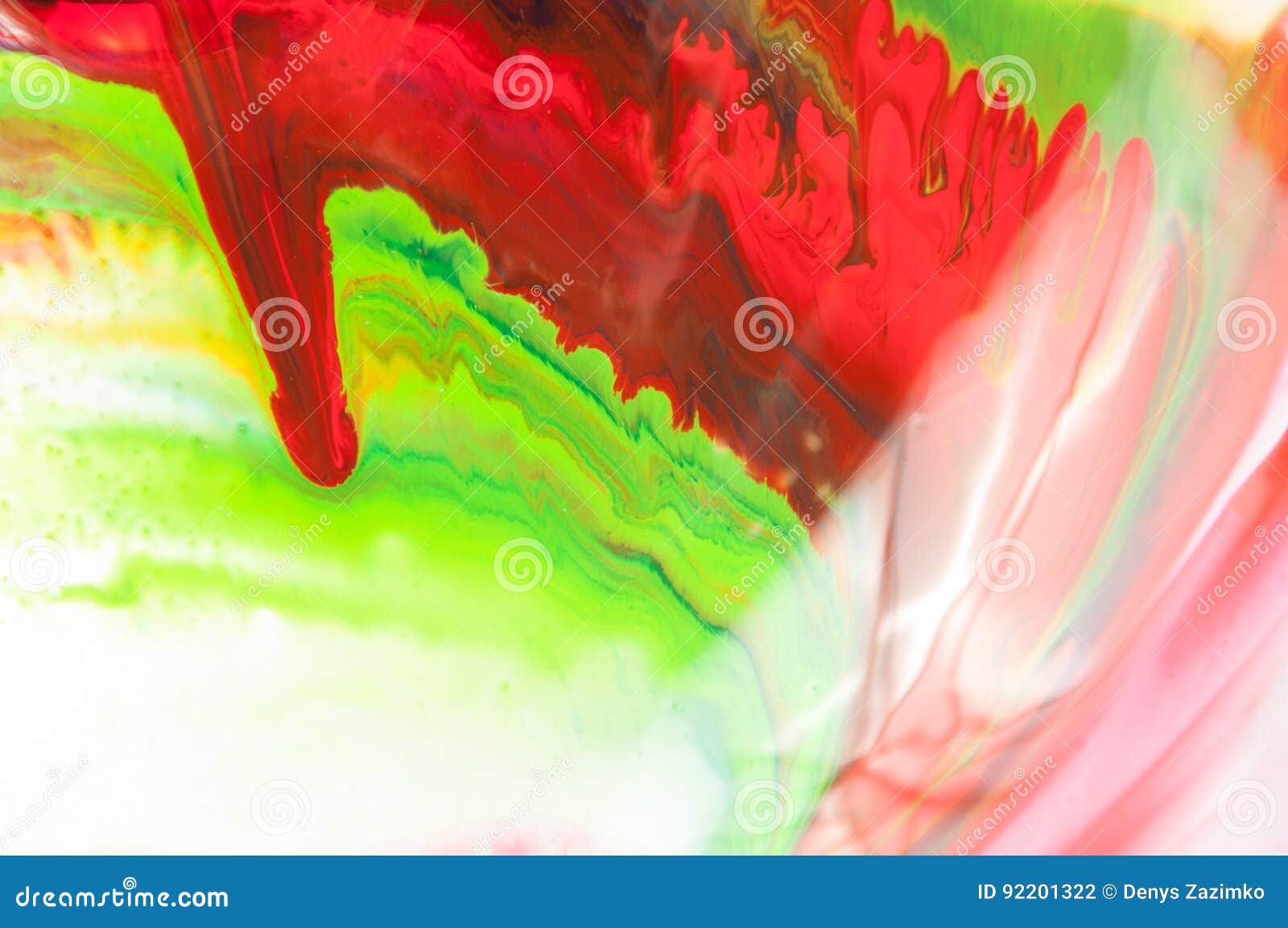 Flowing paint stock photo. Image of mixing, green, bursts - 92201322