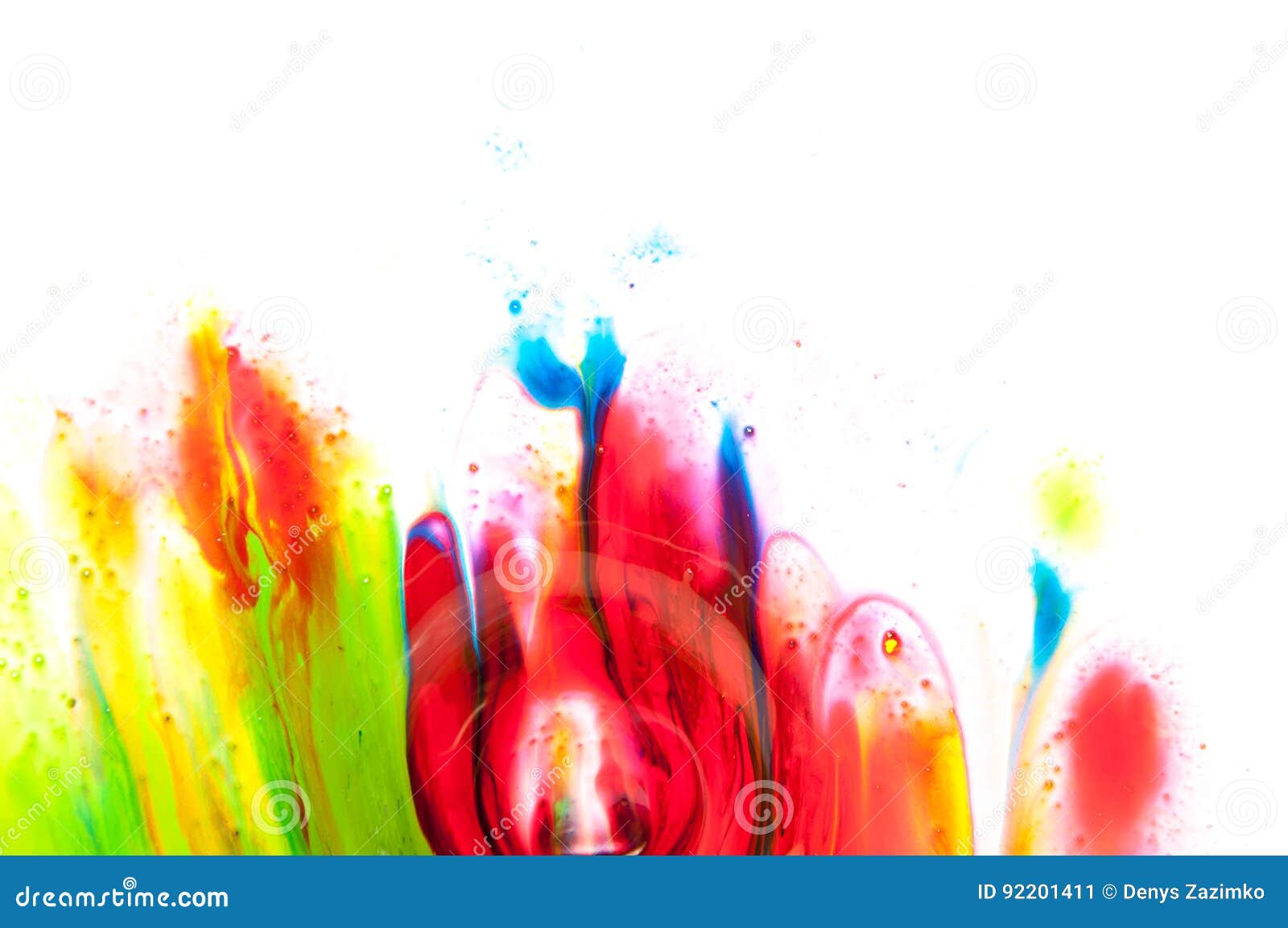 Flowing paint stock image. Image of splashes, abstract - 92201411