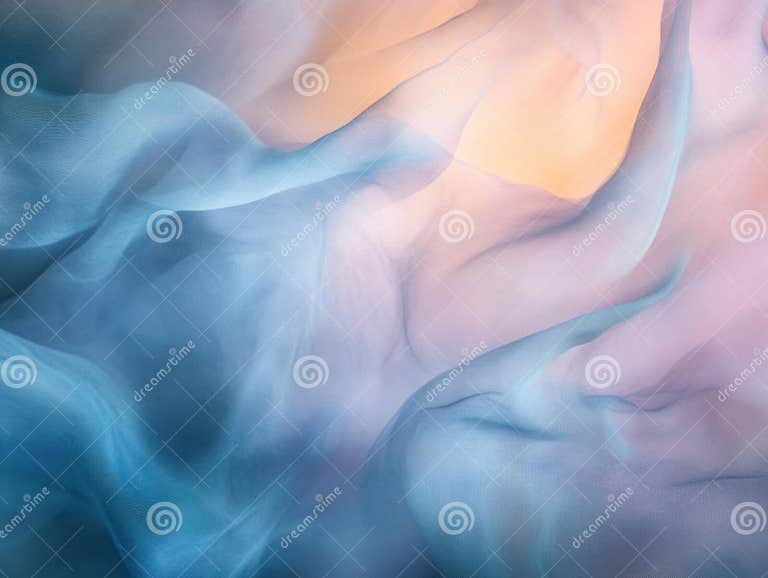 Flowing Pastel Fabric Texture, Soft Drape, Sheer, Gradient Stock ...