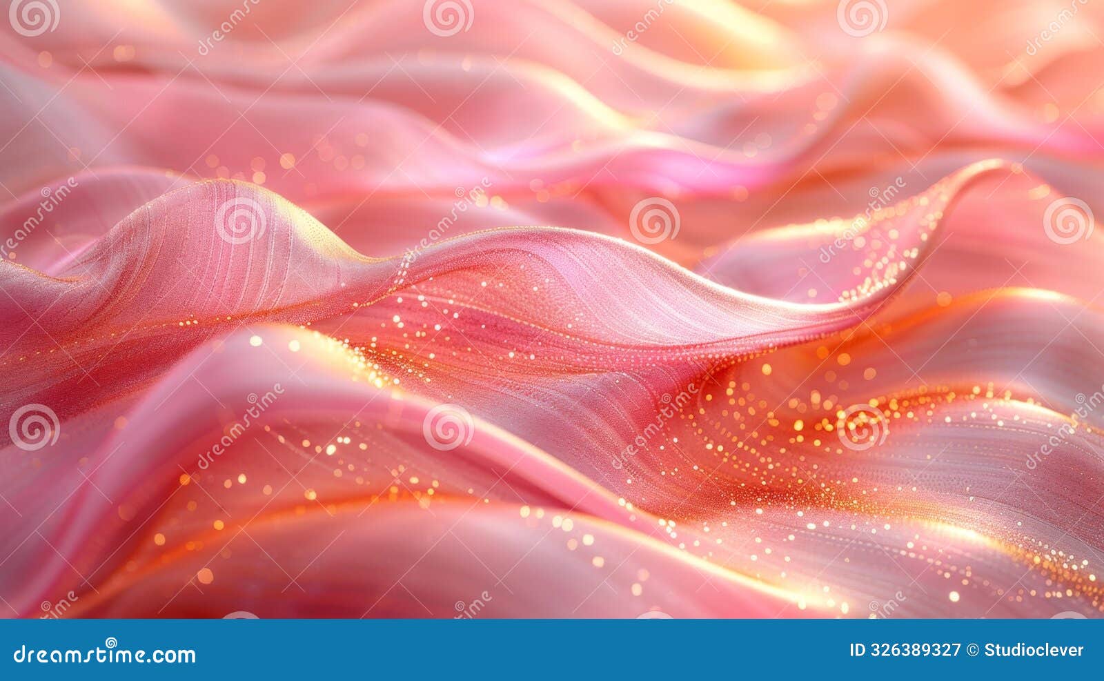 3D Of Flowing Pink Liquid Texture On Pink Background Royalty-Free Stock ...