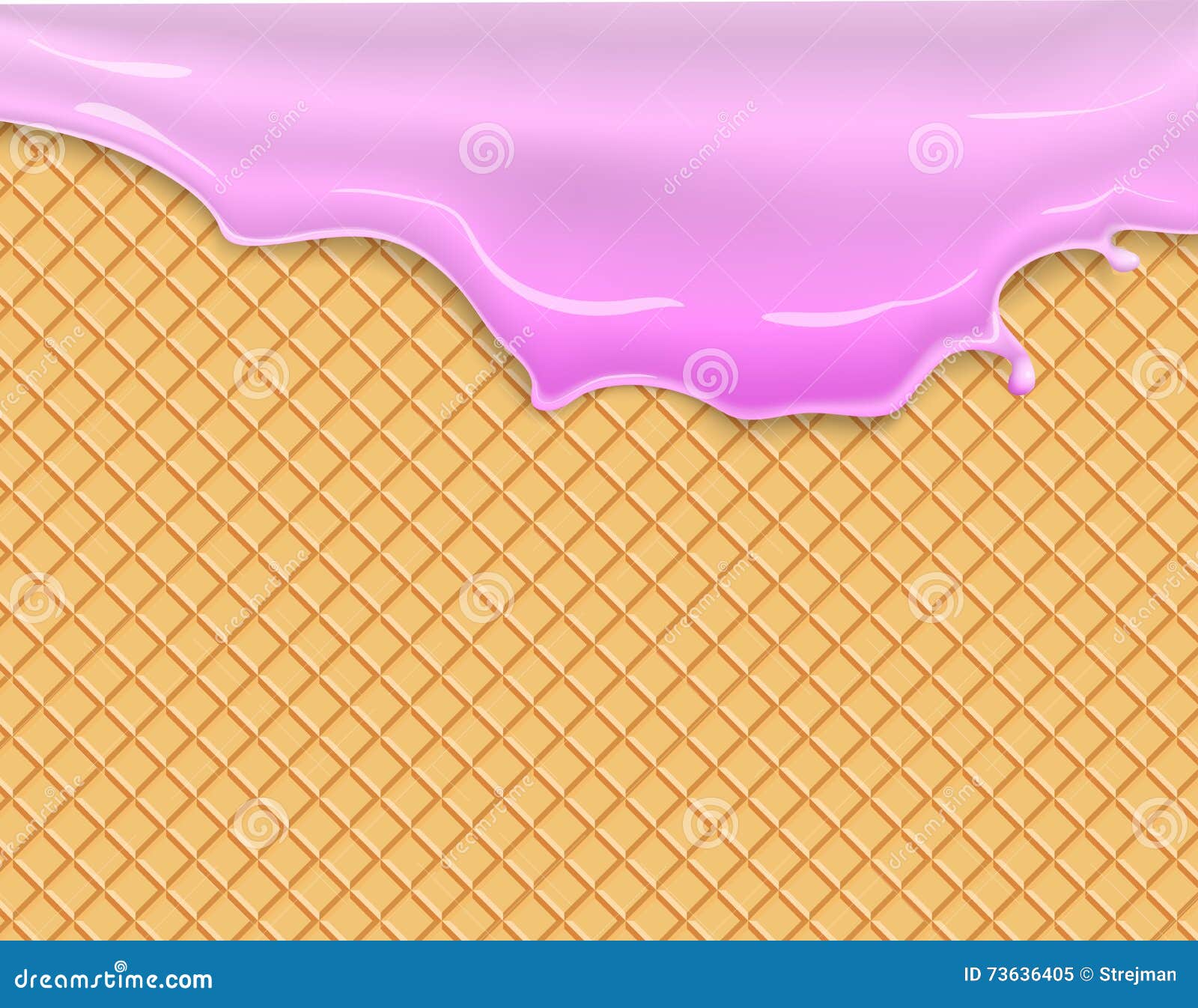 Wafer Texture Seamless Pattern Vector Background