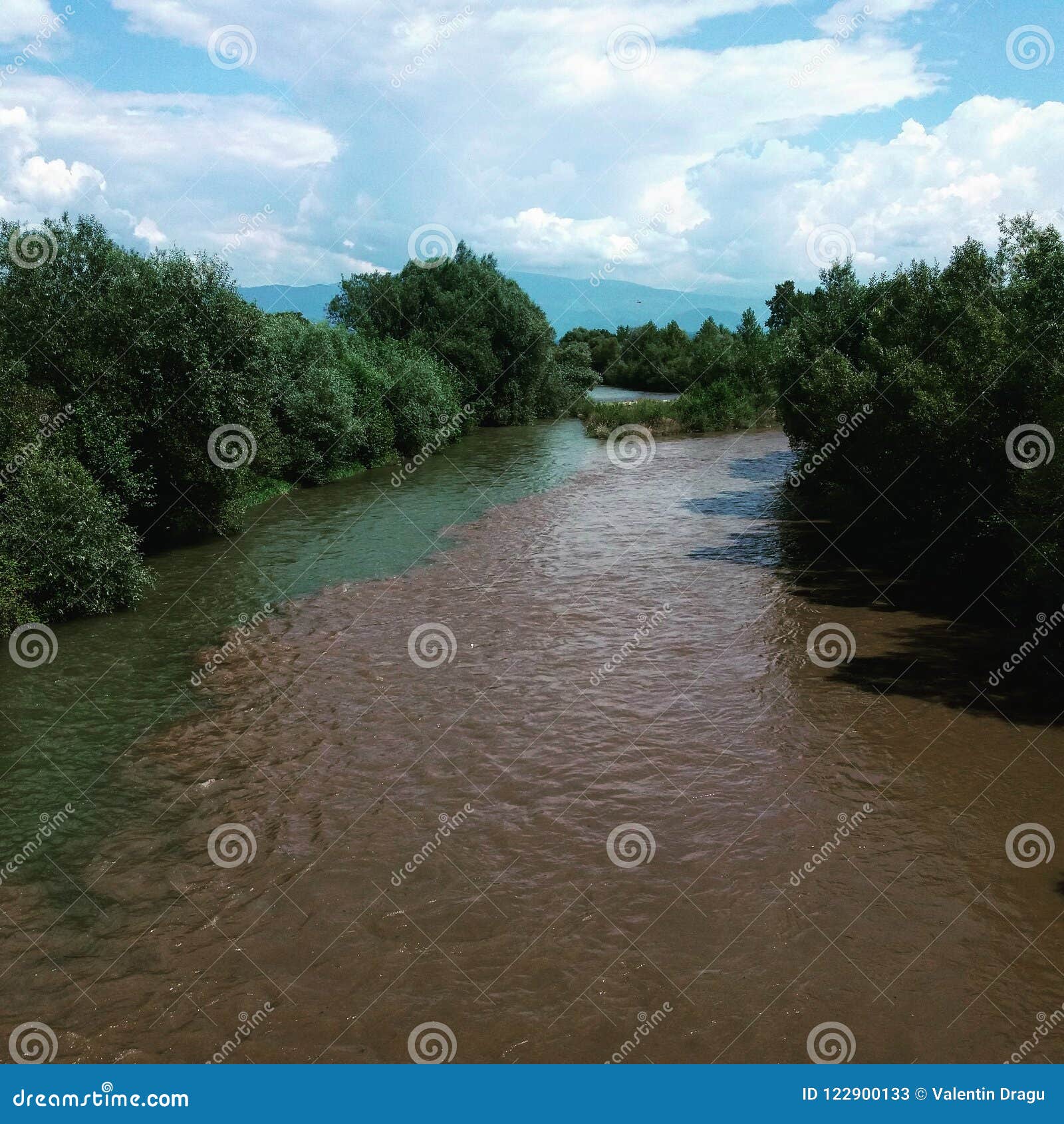 Flowing stock image. Image of brownish, rivers, blue - 122900133