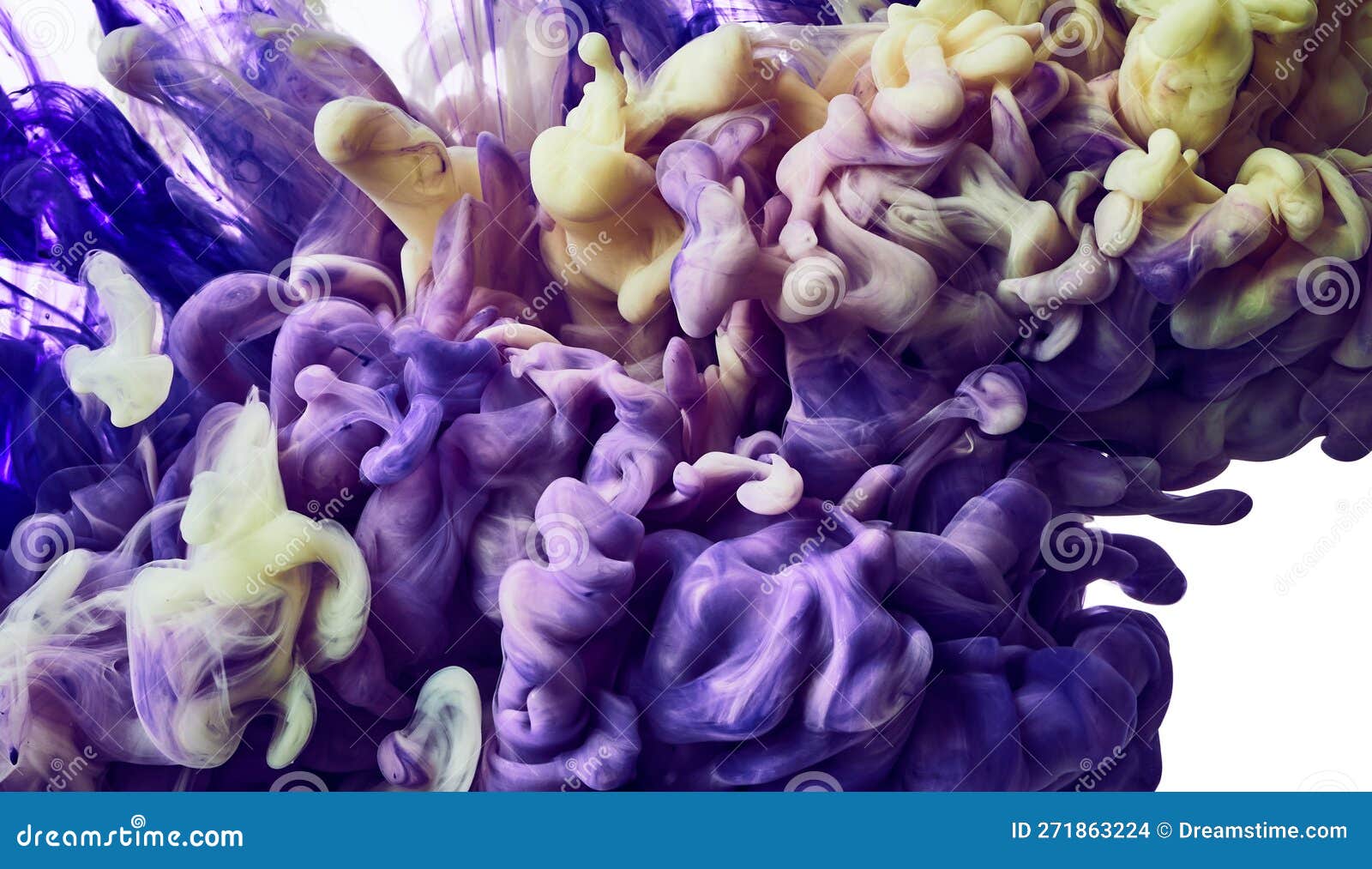 Flowing Purple Mix Paint Abstract Background Stock Photo - Image of ...