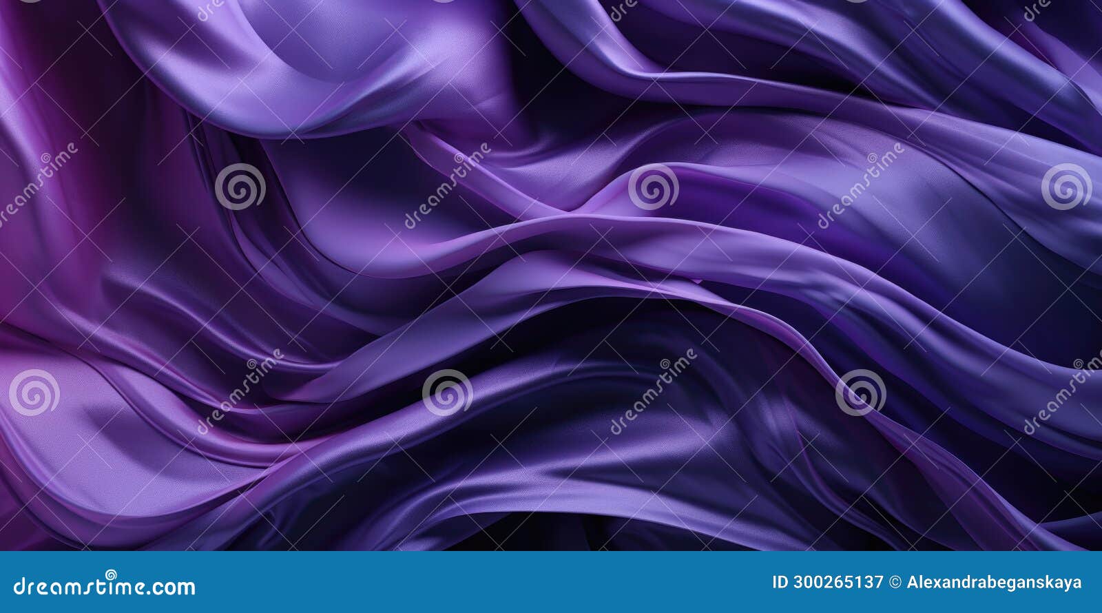 Flowing Purple Silk, Banner Background Image Stock Illustration ...