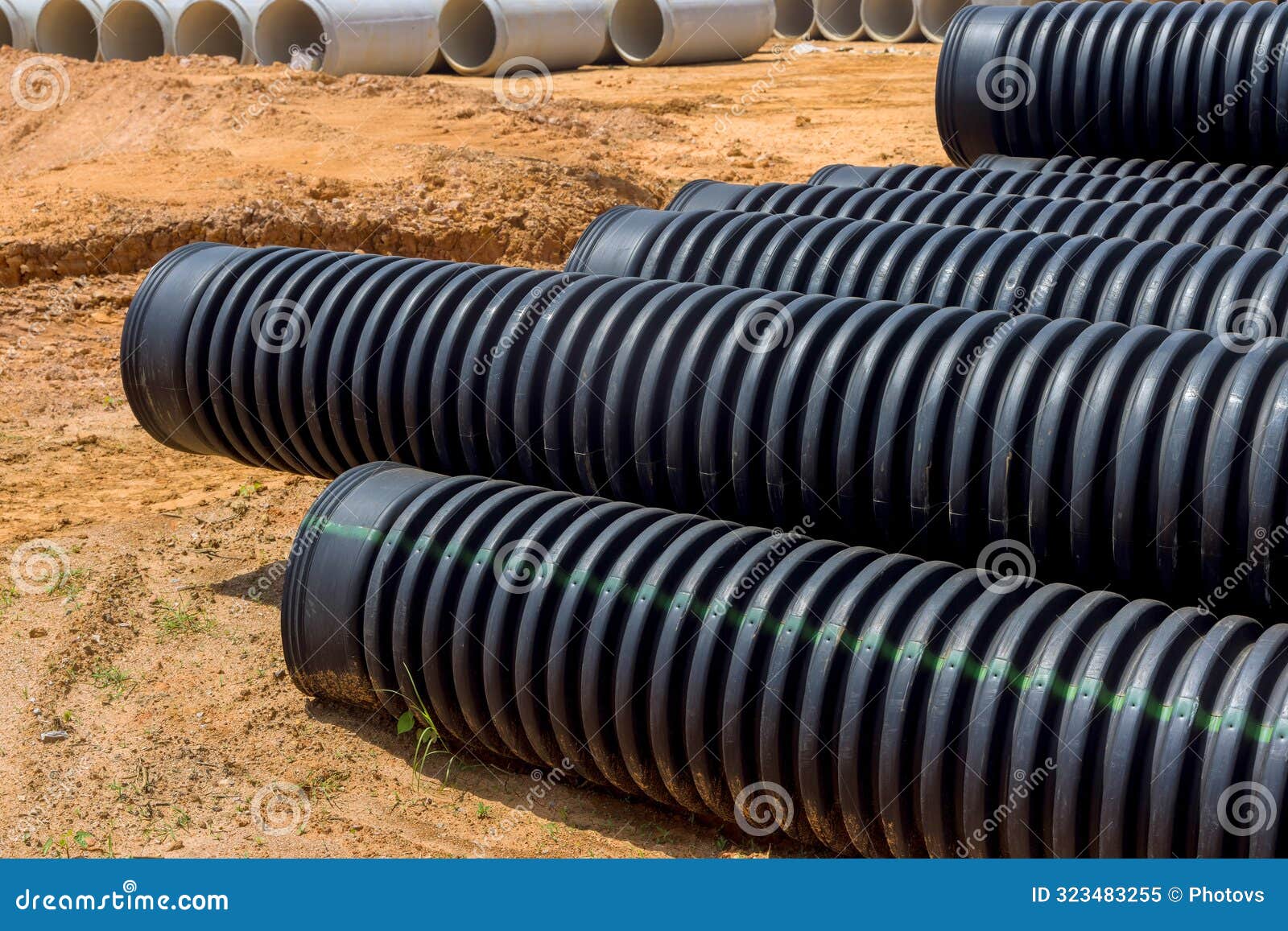 Flowing Rainwater into a Main Collecting Container Using Plastic Black ...