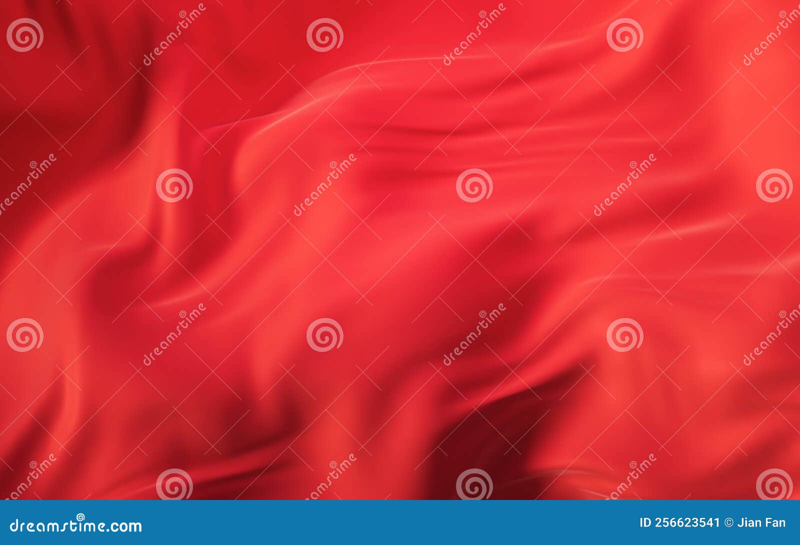 Flowing Red Cloth Background, 3d Rendering Stock Illustration ...