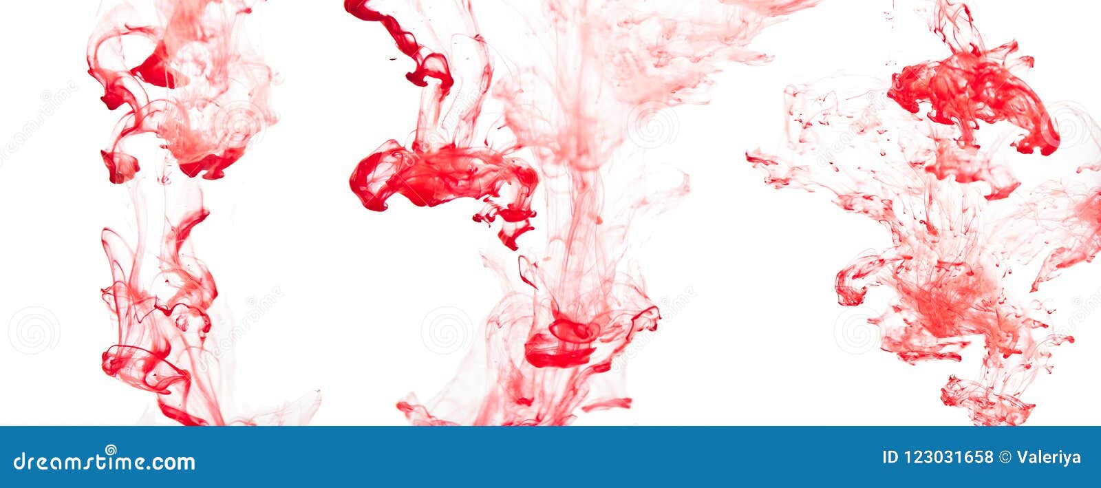 Flowing red ink in water stock photo. Image of beauty - 123031658