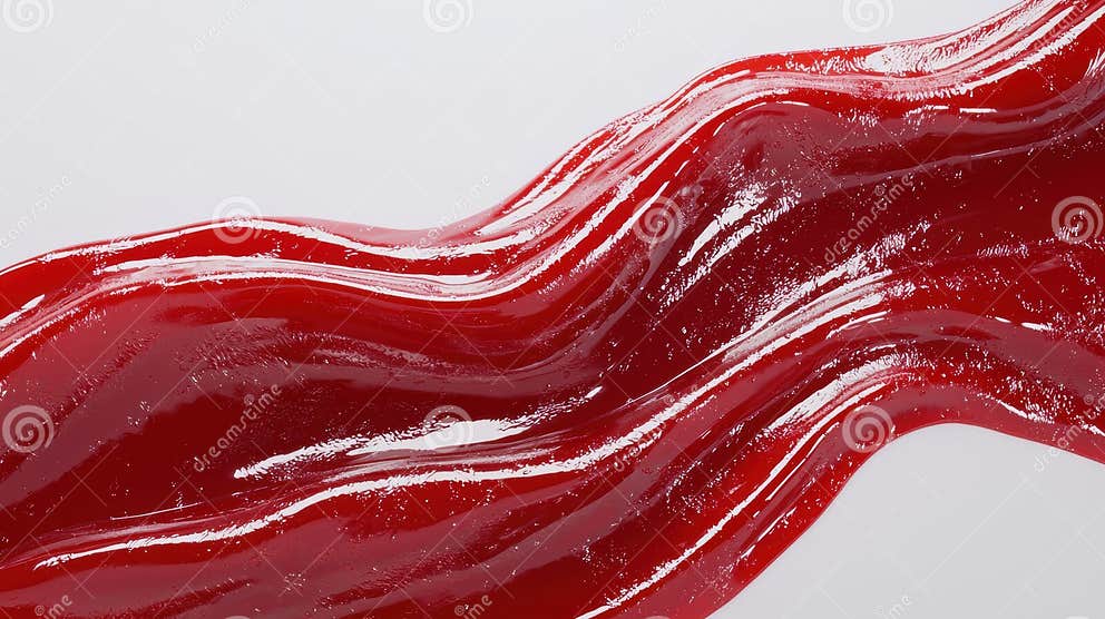 Flowing red liquid waves stock illustration. Illustration of fluid ...
