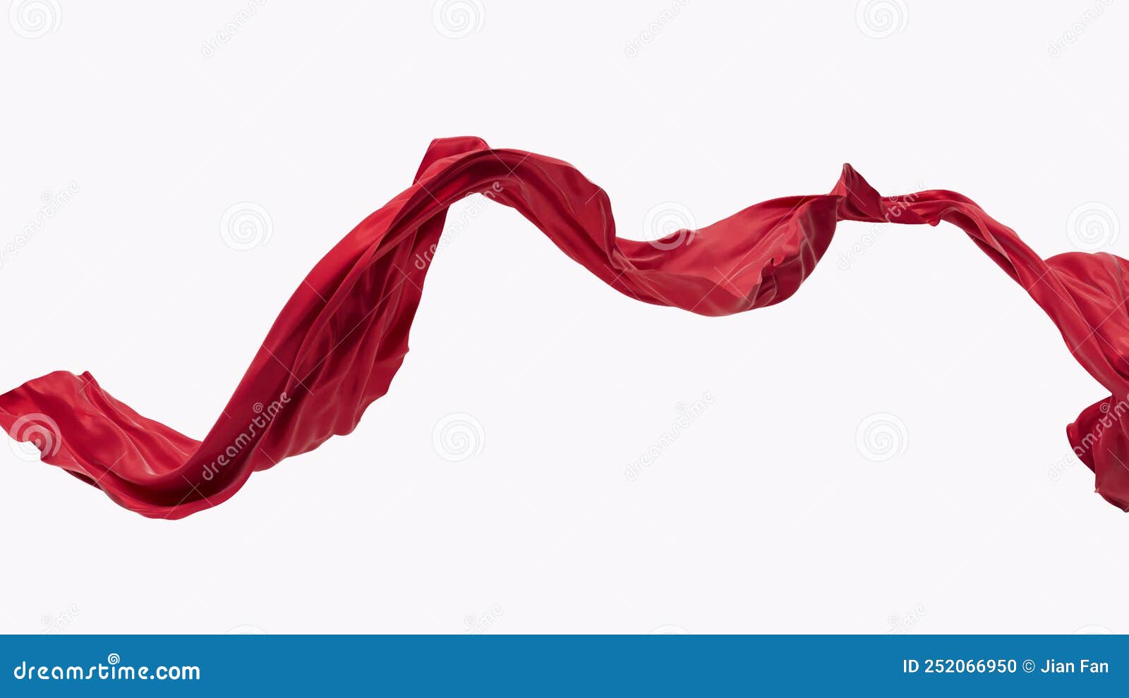 Flowing Red Wave Cloth with Alpha Channel, 3d Rendering Stock Footage ...