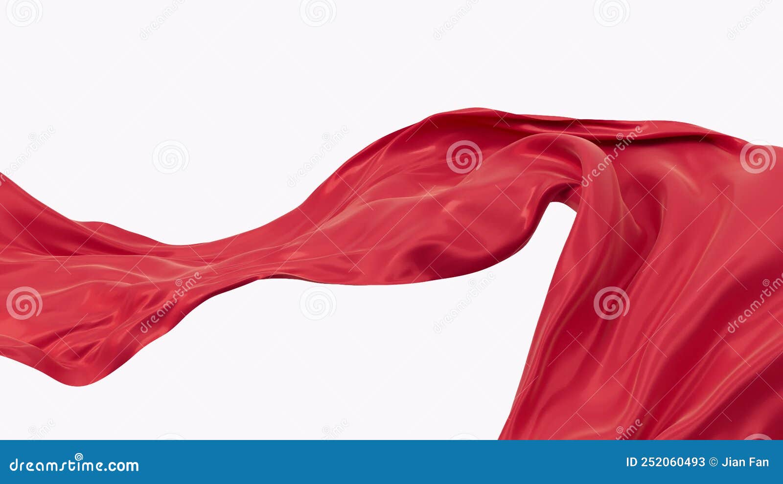 Flowing Red Wave Cloth with Alpha Channel, 3d Rendering Stock Video ...
