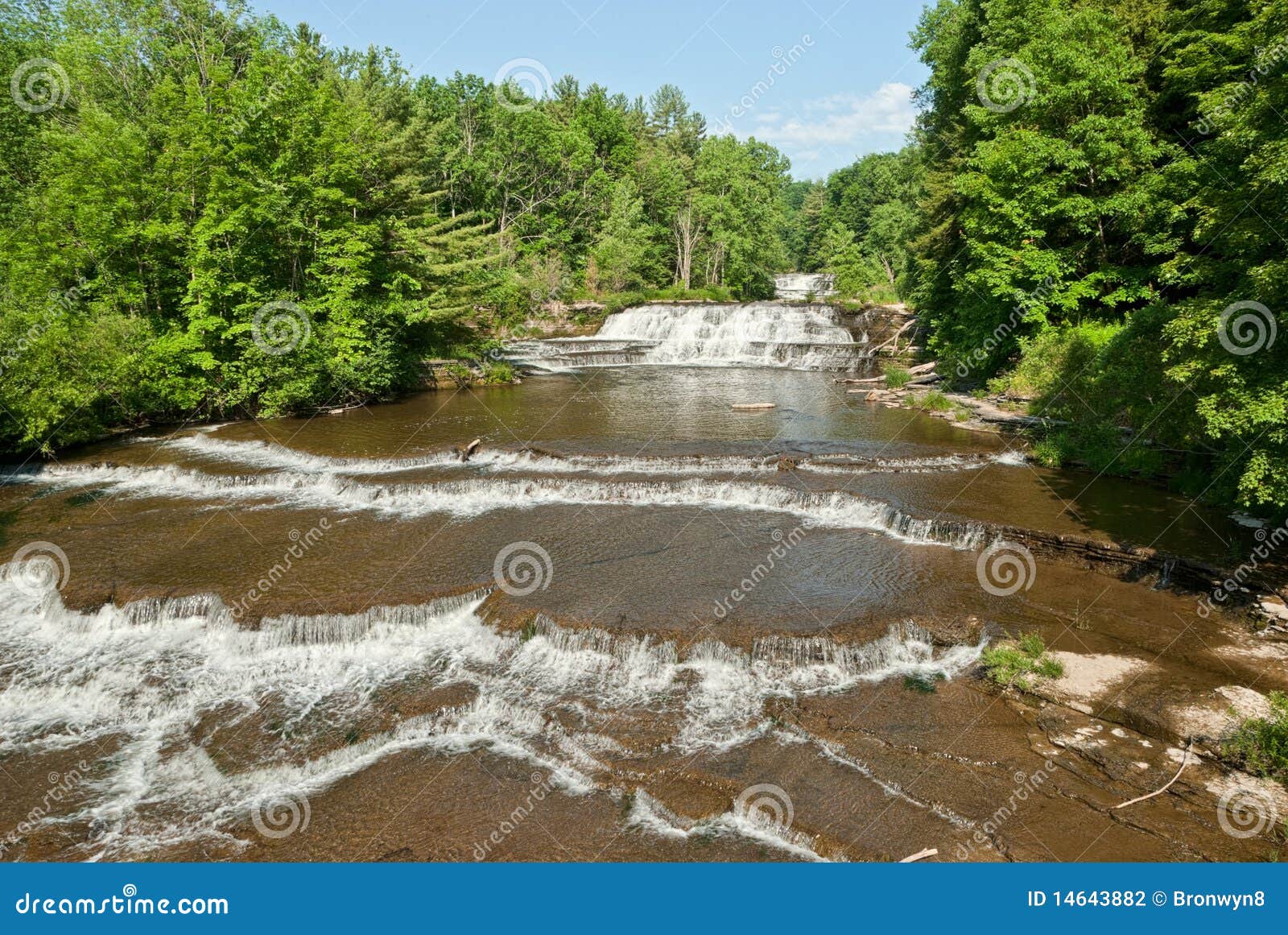 Flowing River stock photo. Image of peaceful, landscape - 14643882