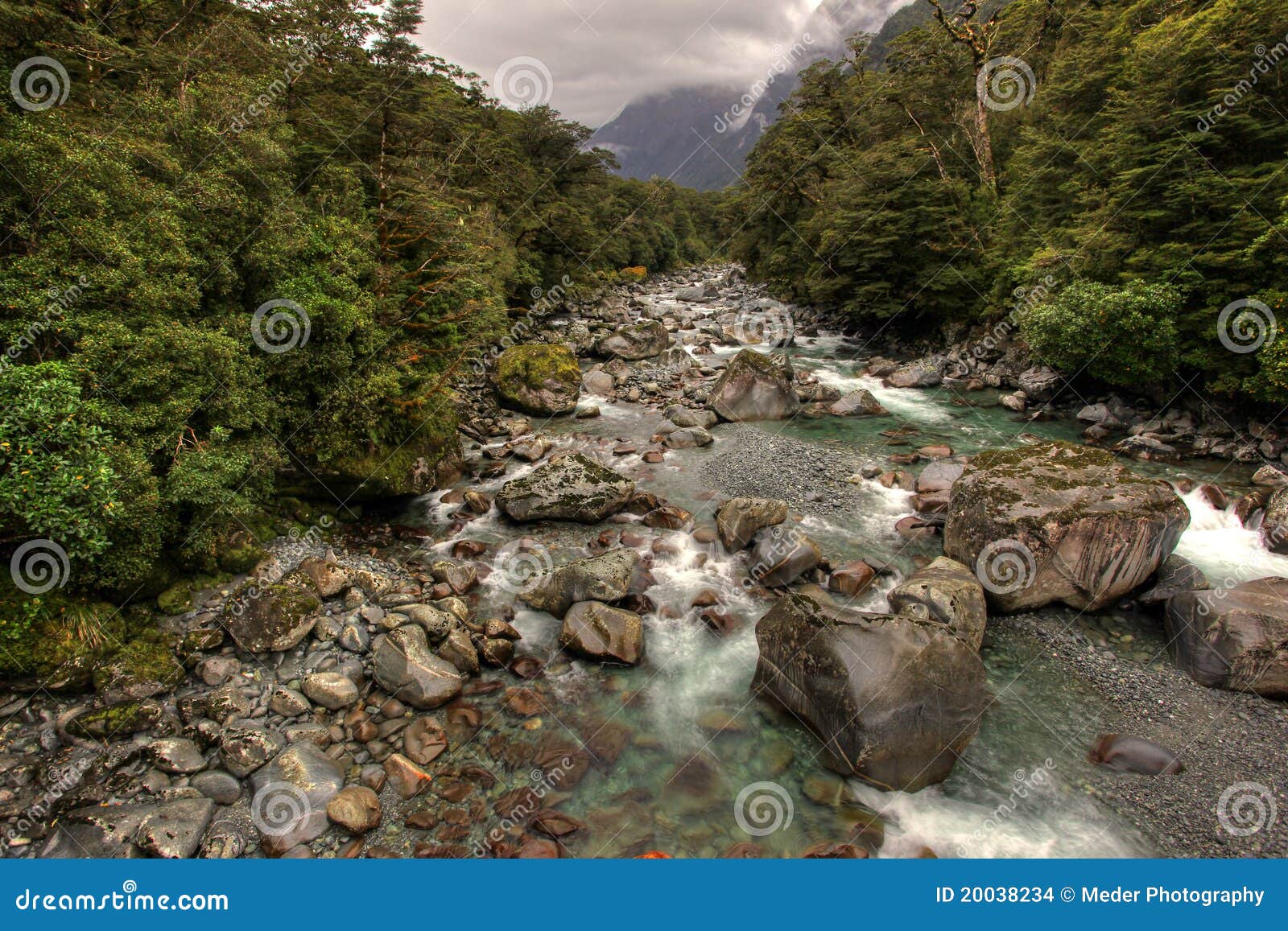 Flowing River stock photo. Image of natural, nature, cascading - 20038234