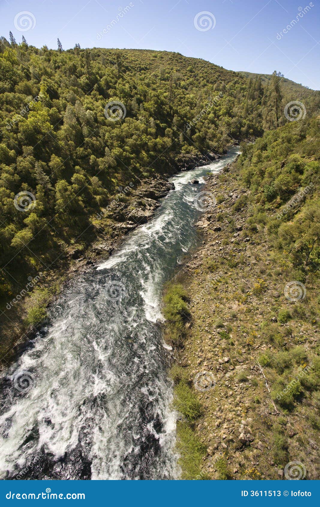 Flowing river. stock image. Image of flowing, rocky, world - 3611513