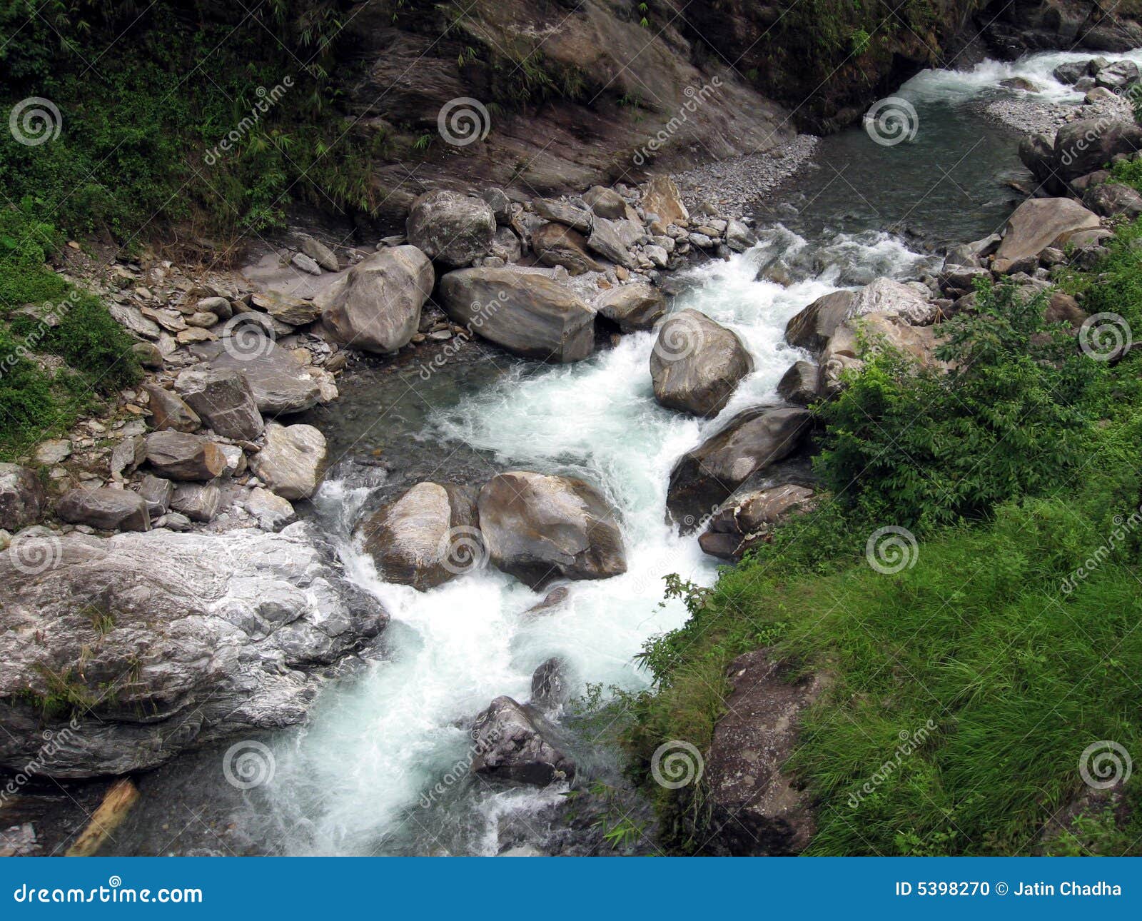 Flowing river stock photo. Image of nature, mountain, beautiful - 5398270