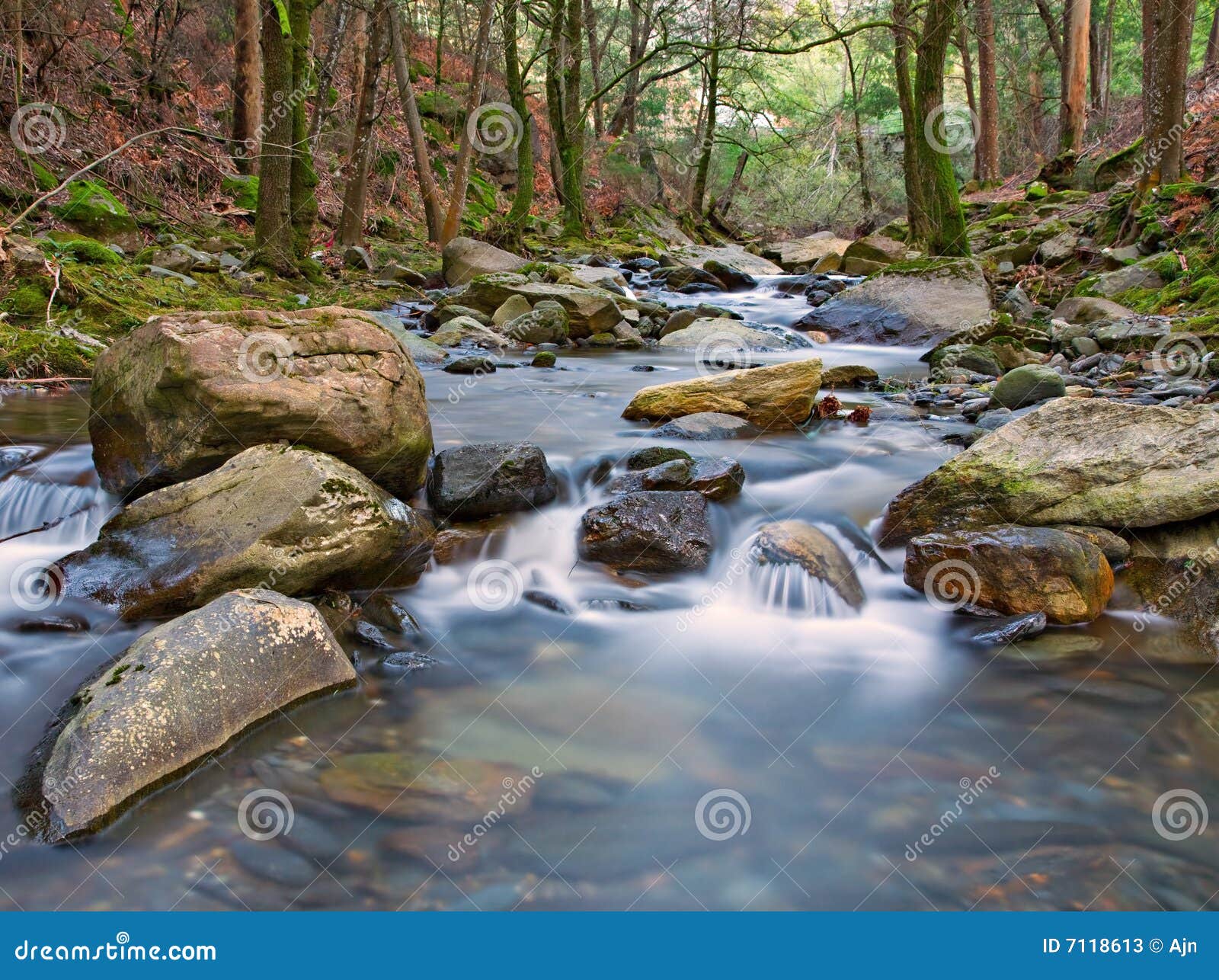 Flowing River stock image. Image of magic, outdoors, perspective - 7118613