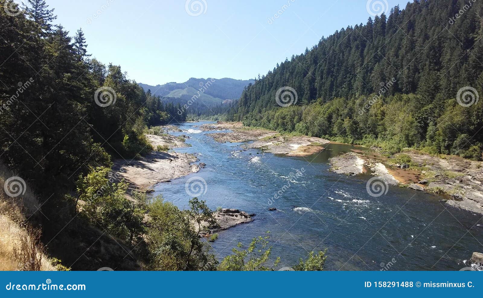 Flowing River between the Mountains Stock Photo - Image of water, river ...