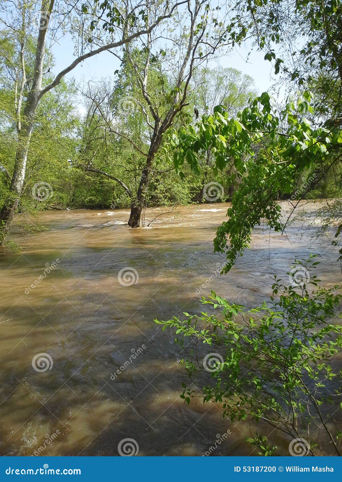 Flowing River stock photo. Image of river, overflowing - 53187200