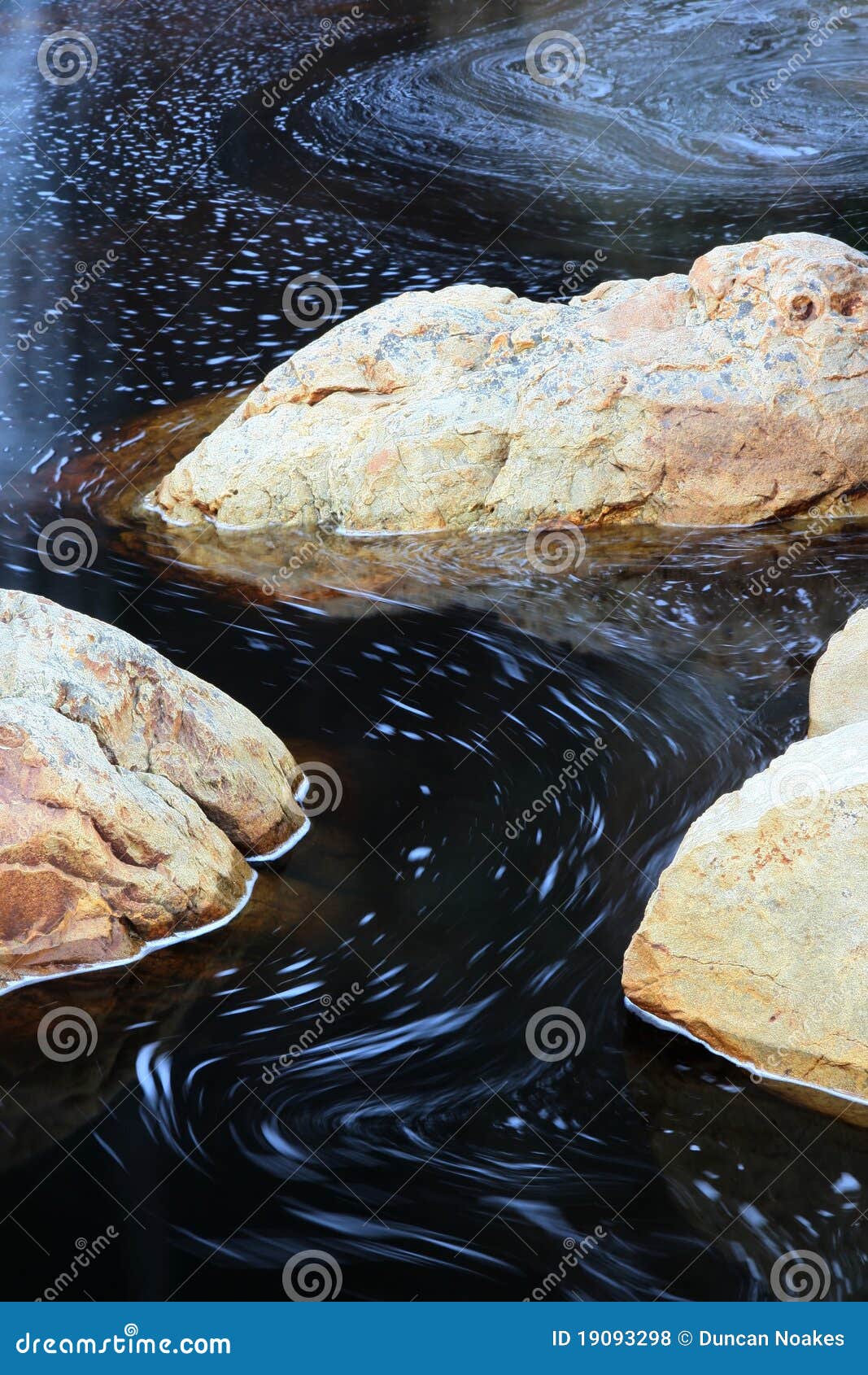 Flowing River and Rocks stock photo. Image of nature - 19093298