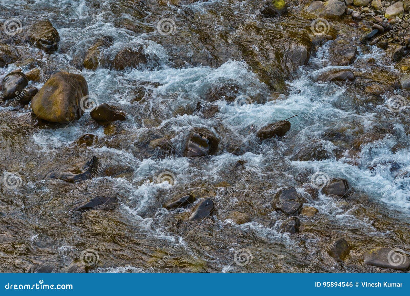 Flowing River Showing Water Texture Stock Photo - Image of stones ...