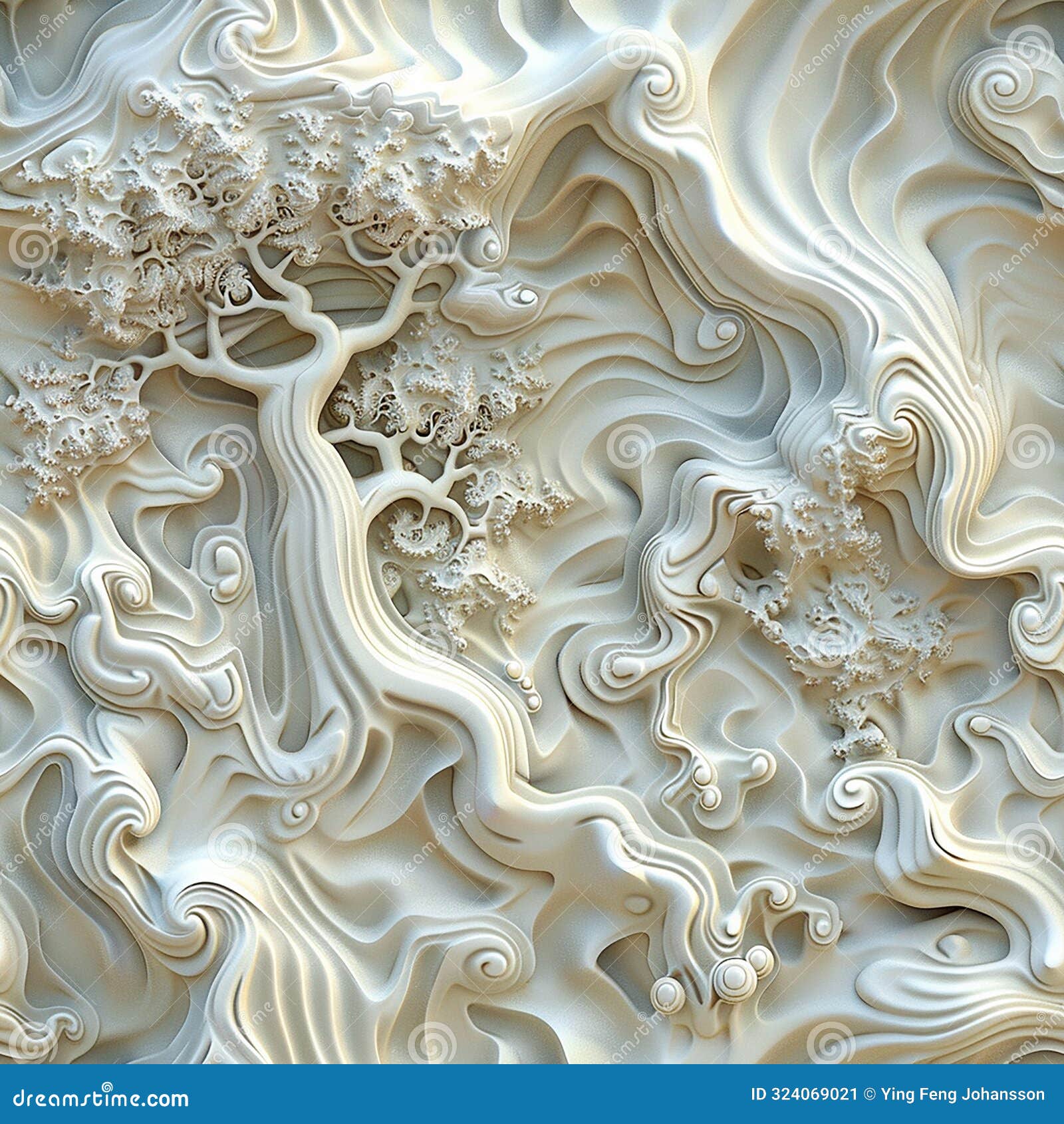 Flowing, Sinuous Patterns in Marble Conjure the Ghostly Silhouette of a ...