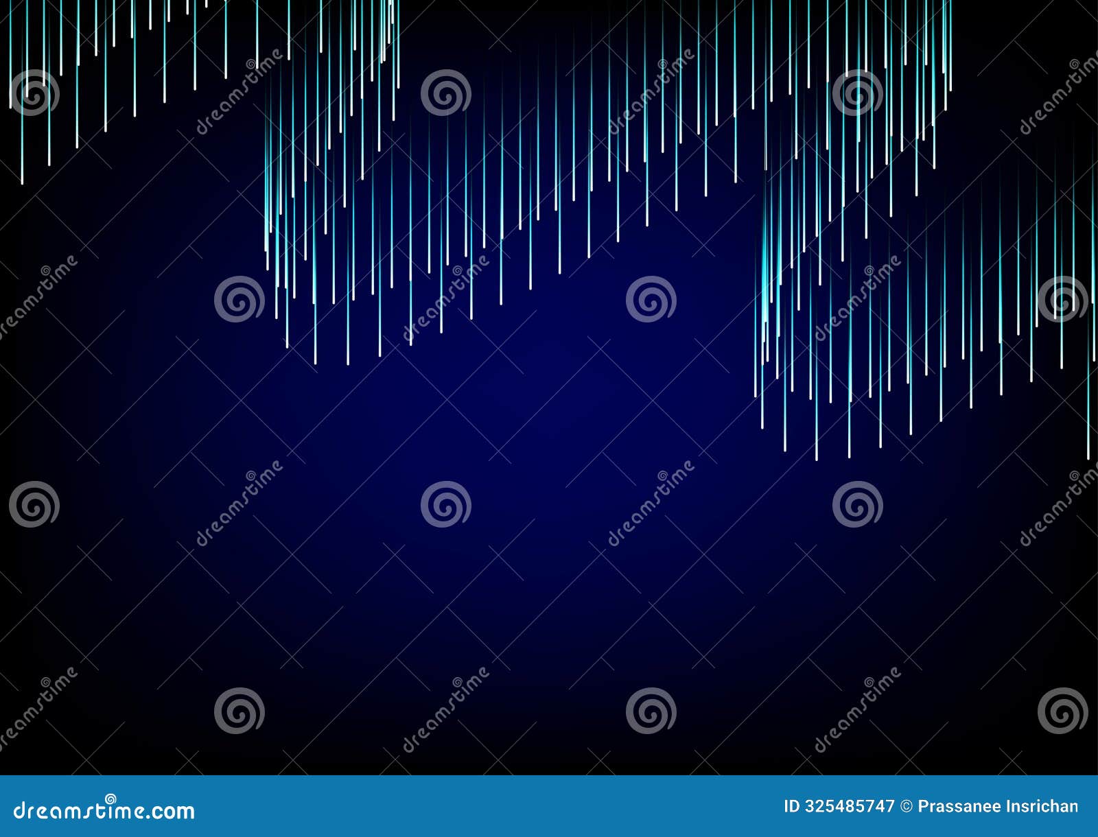 Flowing Smooth Wave Pattern on a Blue Background. Internet Network and ...