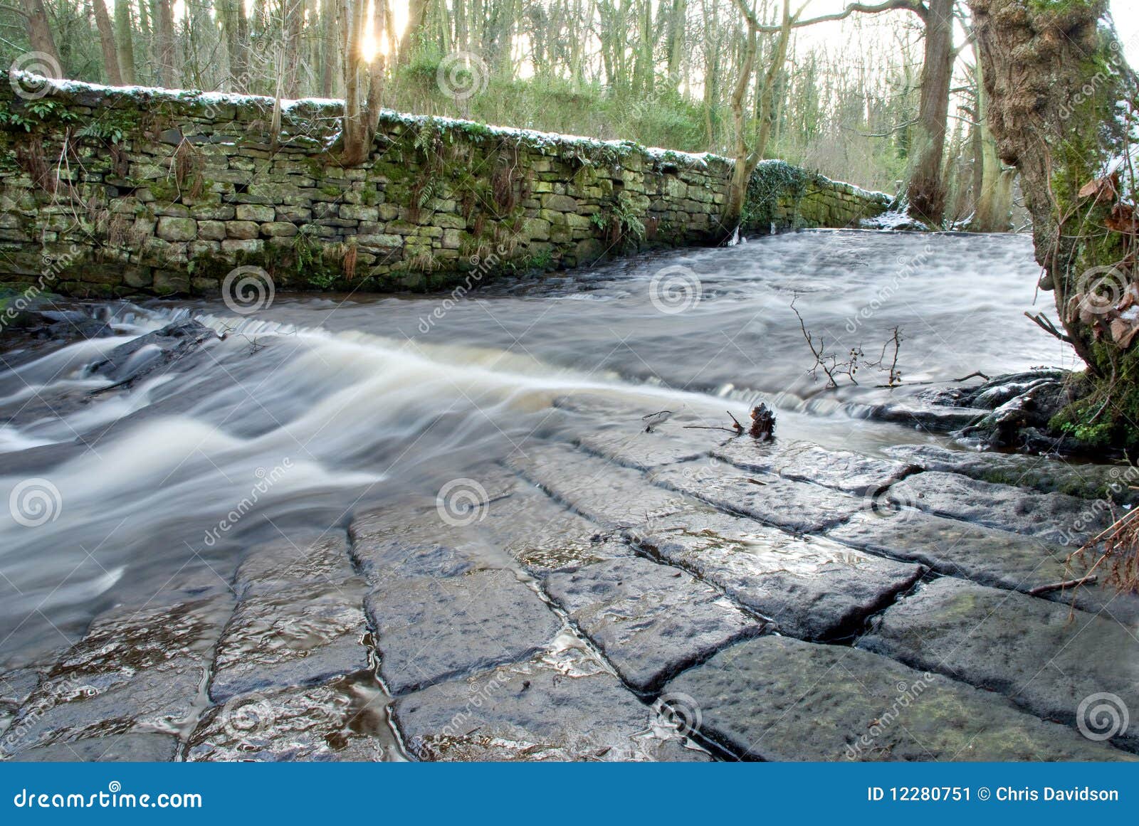 Flowing Stream stock image. Image of flow, river, moving - 12280751