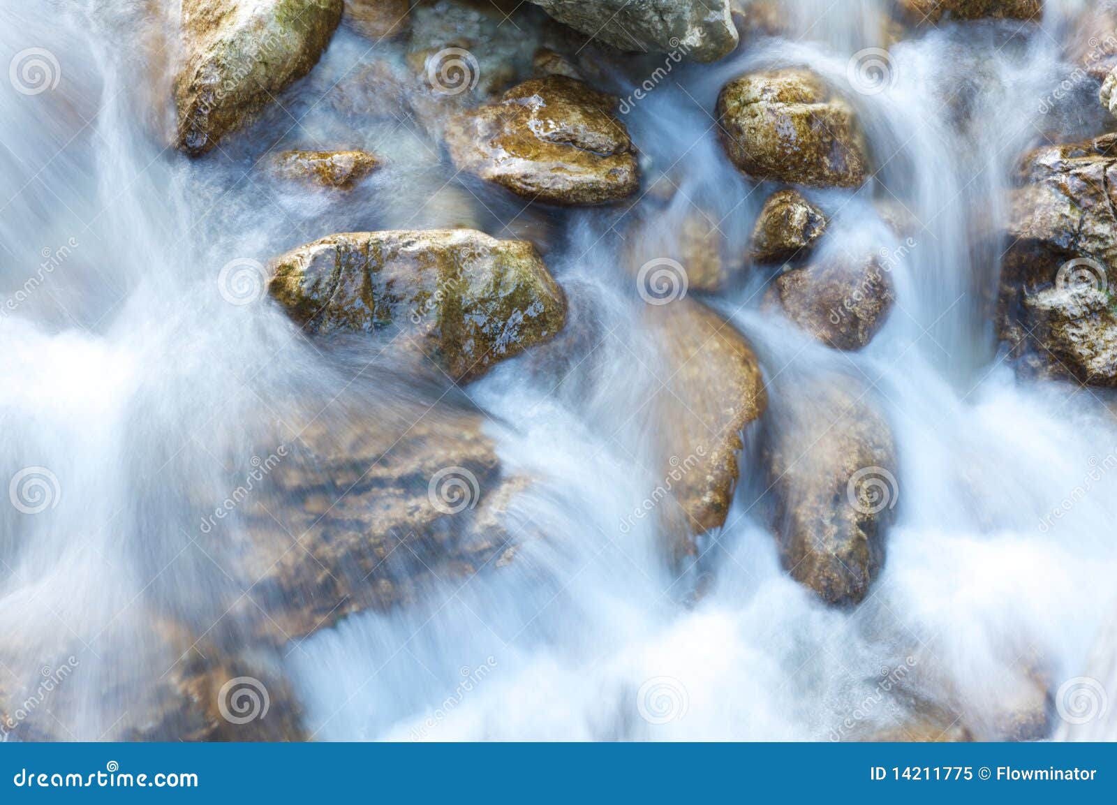 Flowing stream stock image. Image of tranquil, liquid - 14211775