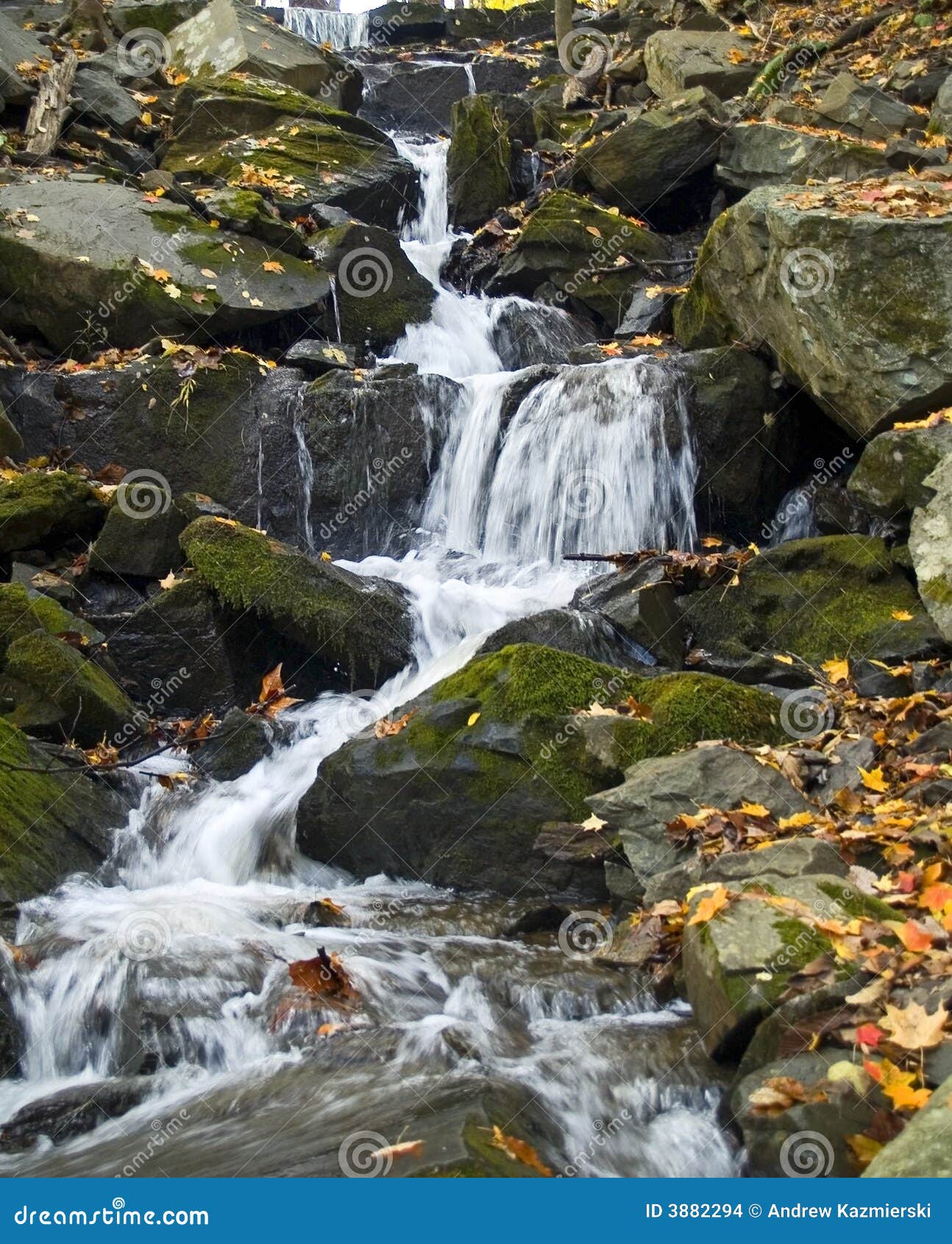 Flowing Stream stock photo. Image of rocks, fall, mountain - 3882294