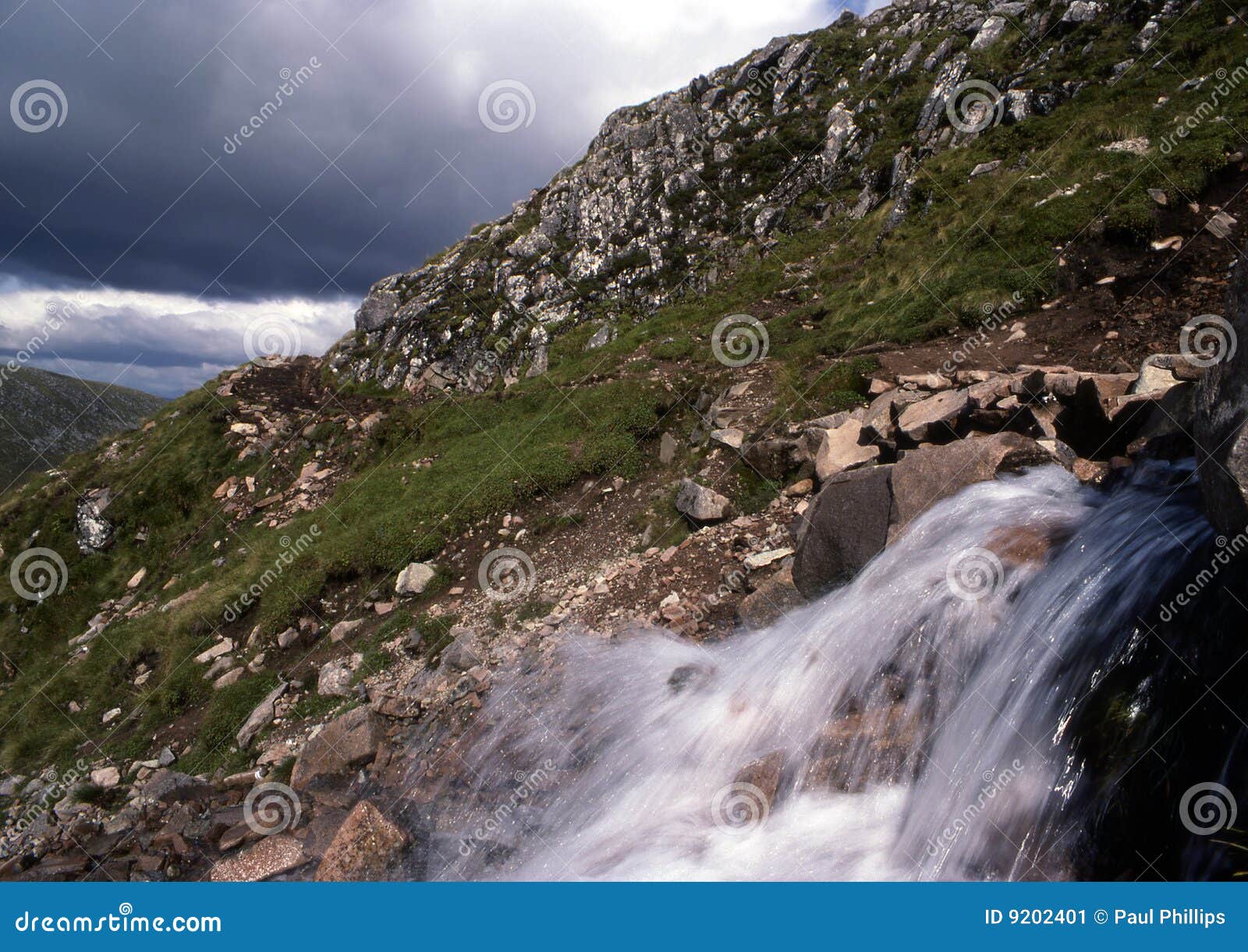Flowing stream stock image. Image of rocky, outdoor, flow - 9202401