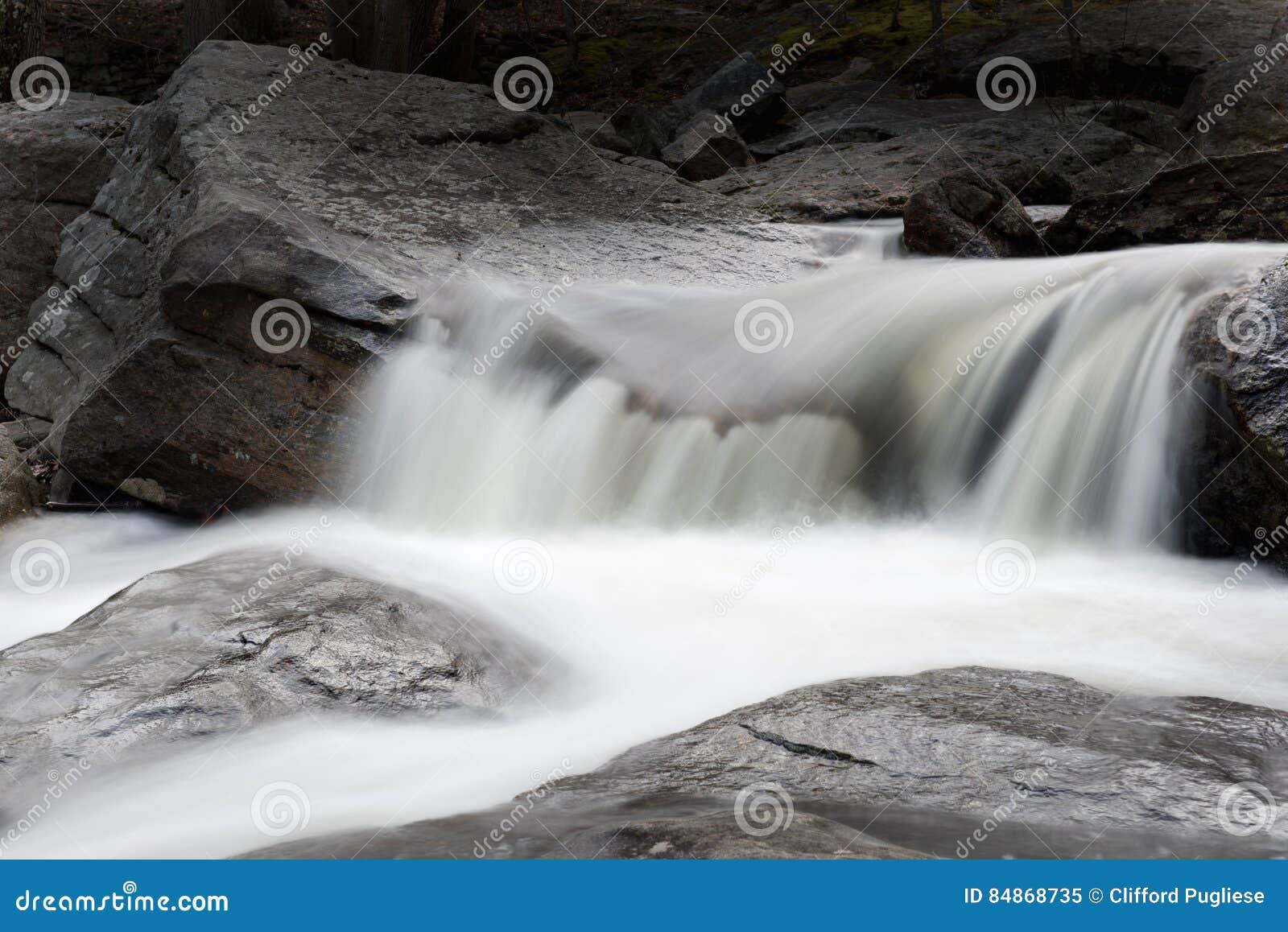 Flowing Stream stock image. Image of water, blur, slow - 84868735