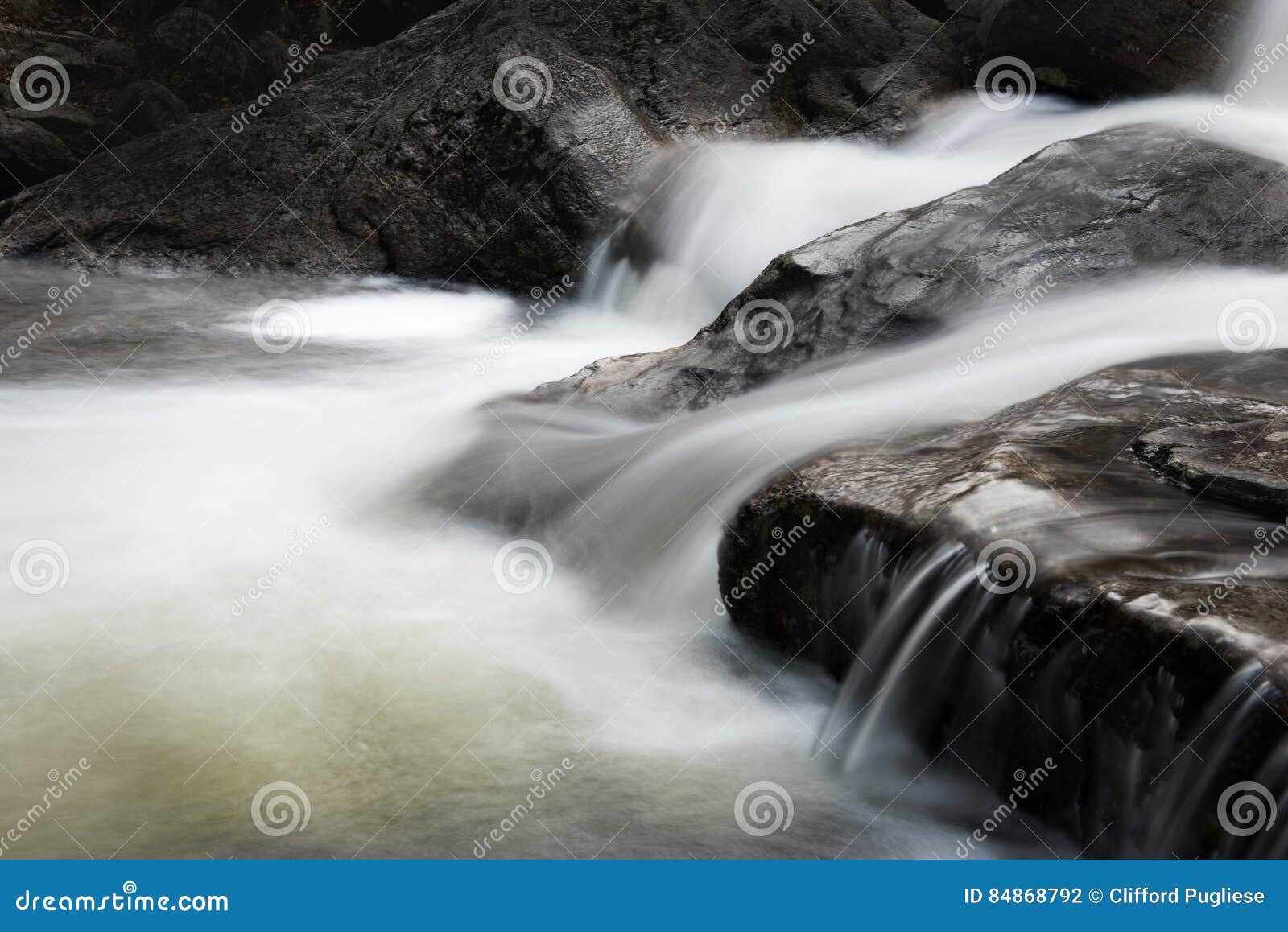 Flowing Stream stock photo. Image of river, speed, stream - 84868792