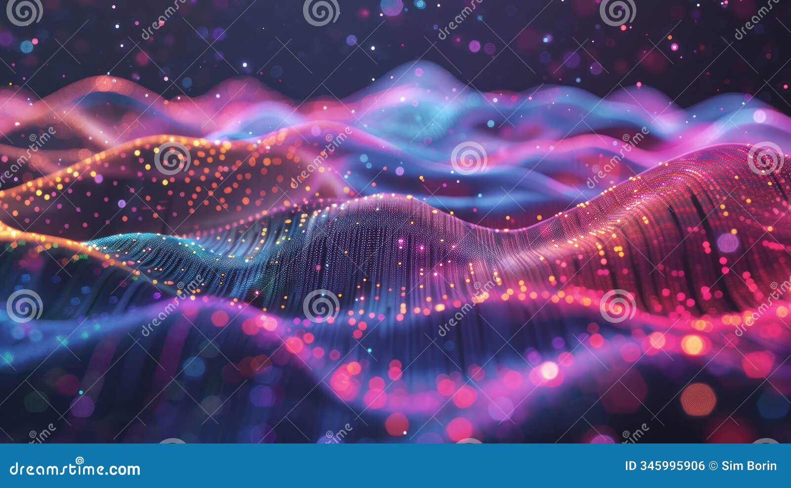 Flowing Streams Of AI Data Visualized In Colorful Charts Stock Photography | CartoonDealer.com ...