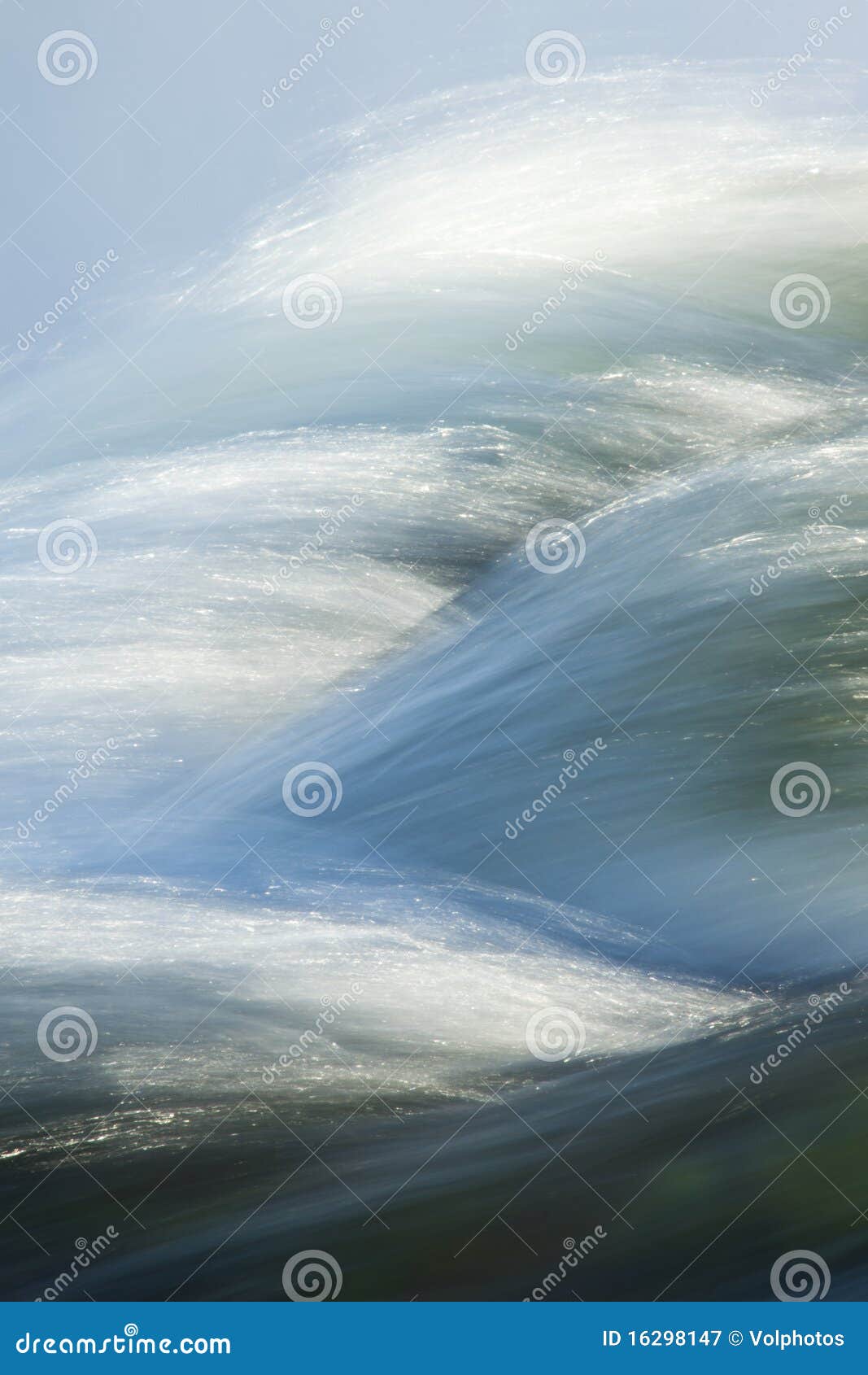 Flowing Water stock image. Image of blue, waterfall, edge - 16298147