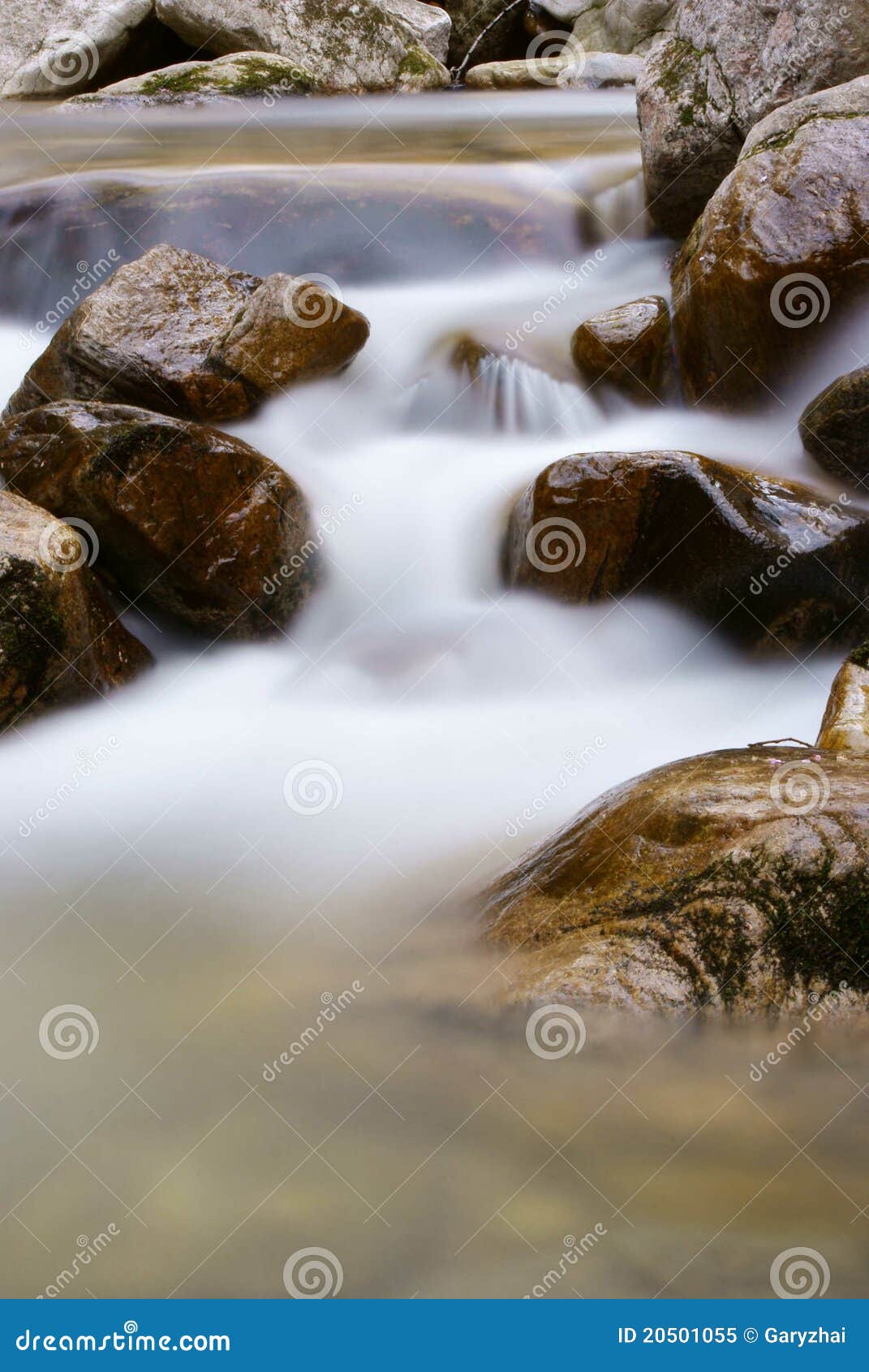 Flowing water stock image. Image of stream, mistlike - 20501055