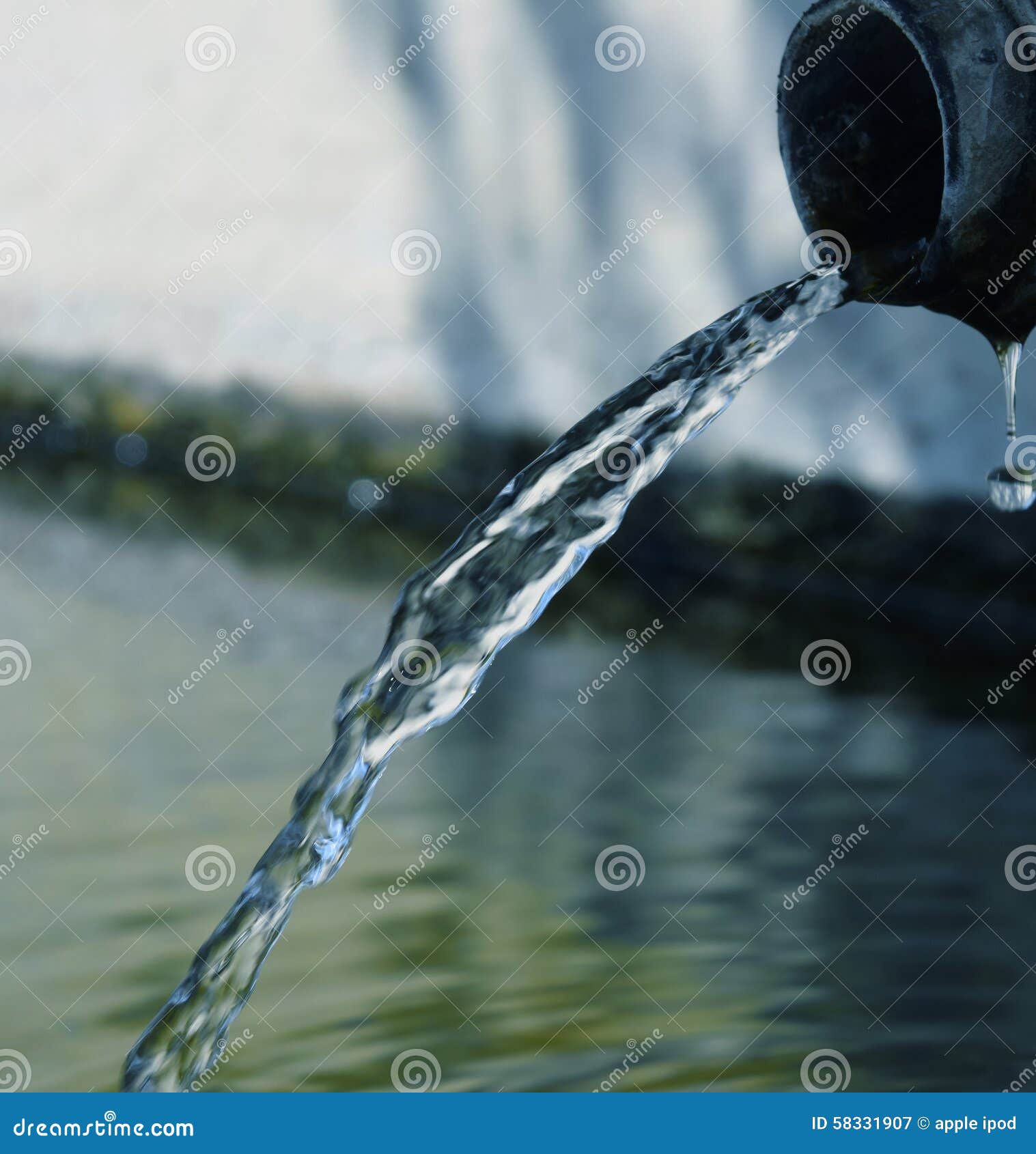 Flowing Water stock image. Image of wash, drop, liquit - 58331907
