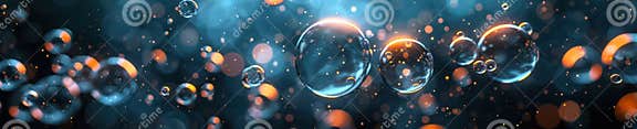 Flowing Water Bubble Loop: Mesmerizing Abstract 3D Animation Stock ...