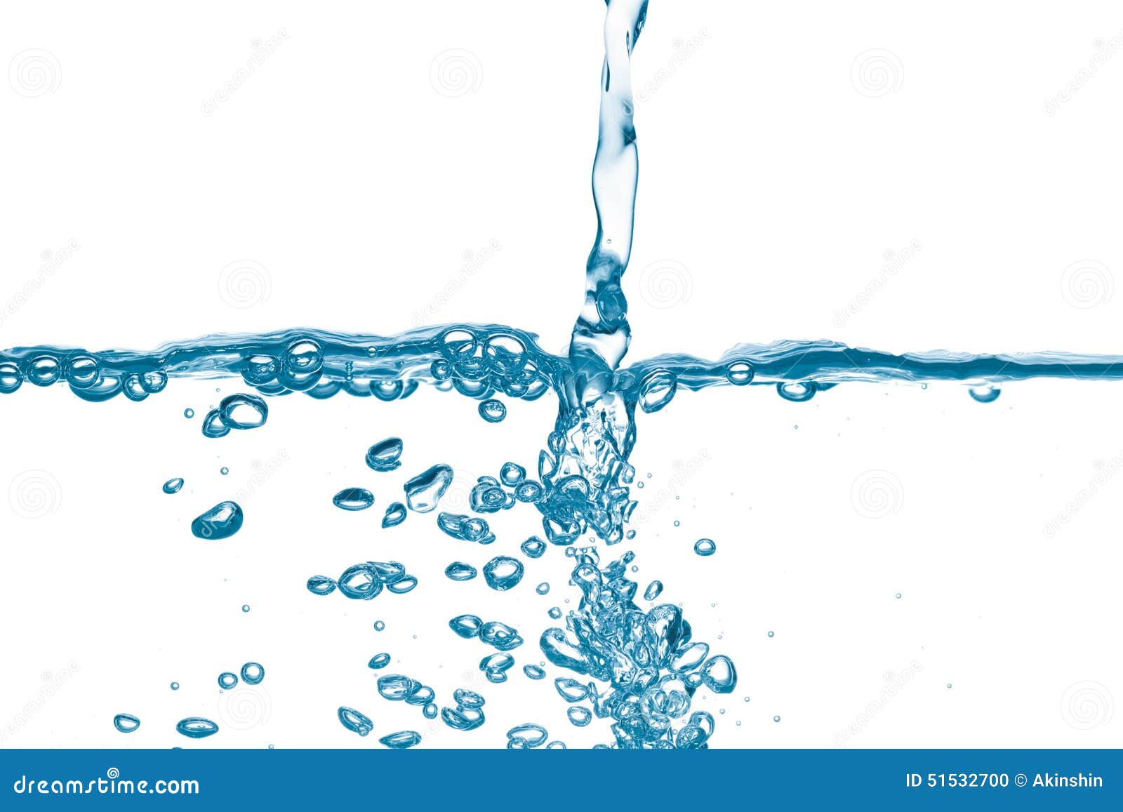Flowing water with bubbles stock photo. Image of flow - 51532700