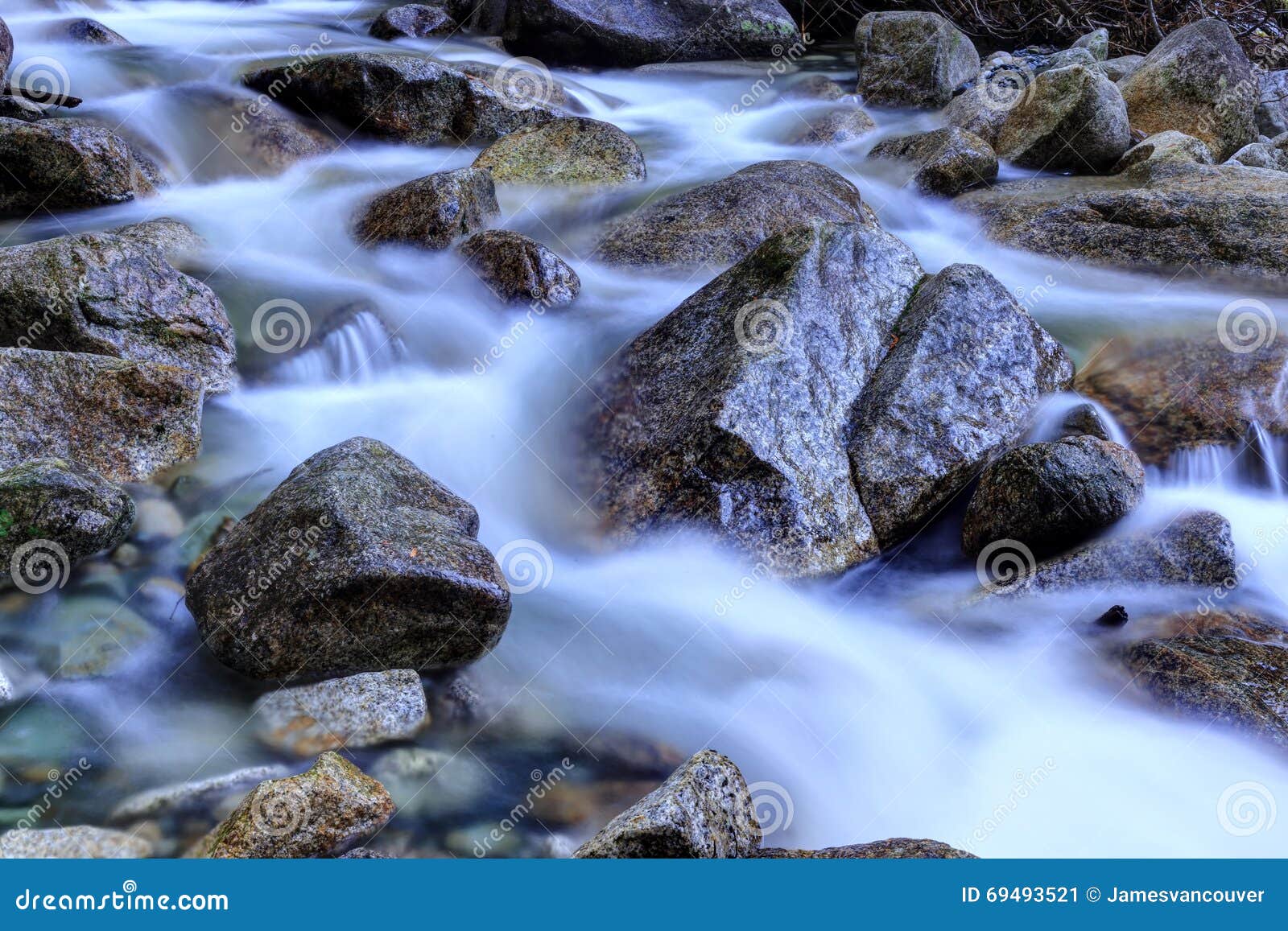 Flowing Water Captured with a Slow Shutter Speed Stock Image - Image of ...