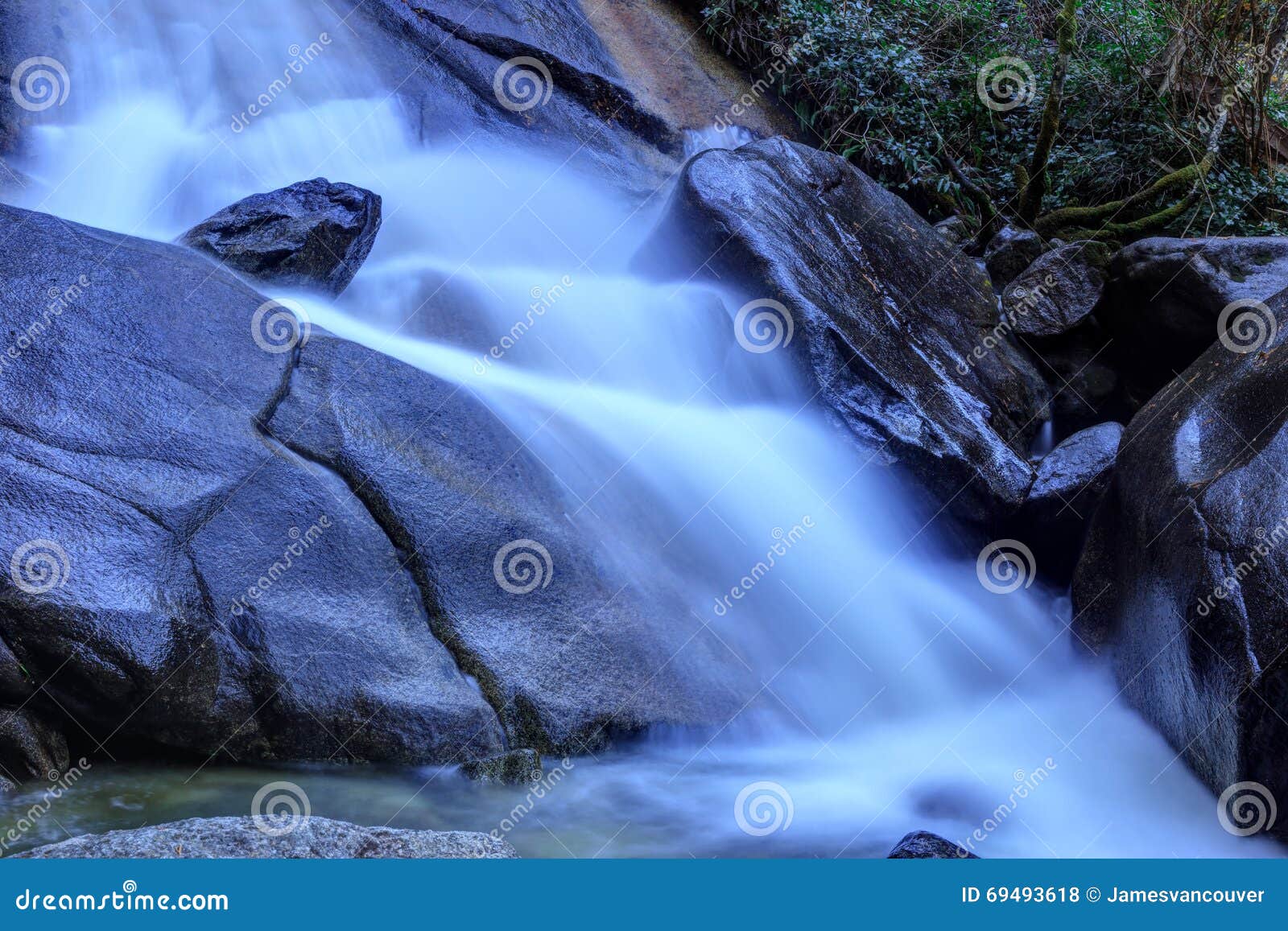 Flowing Water Captured with a Slow Shutter Speed Stock Photo - Image of ...