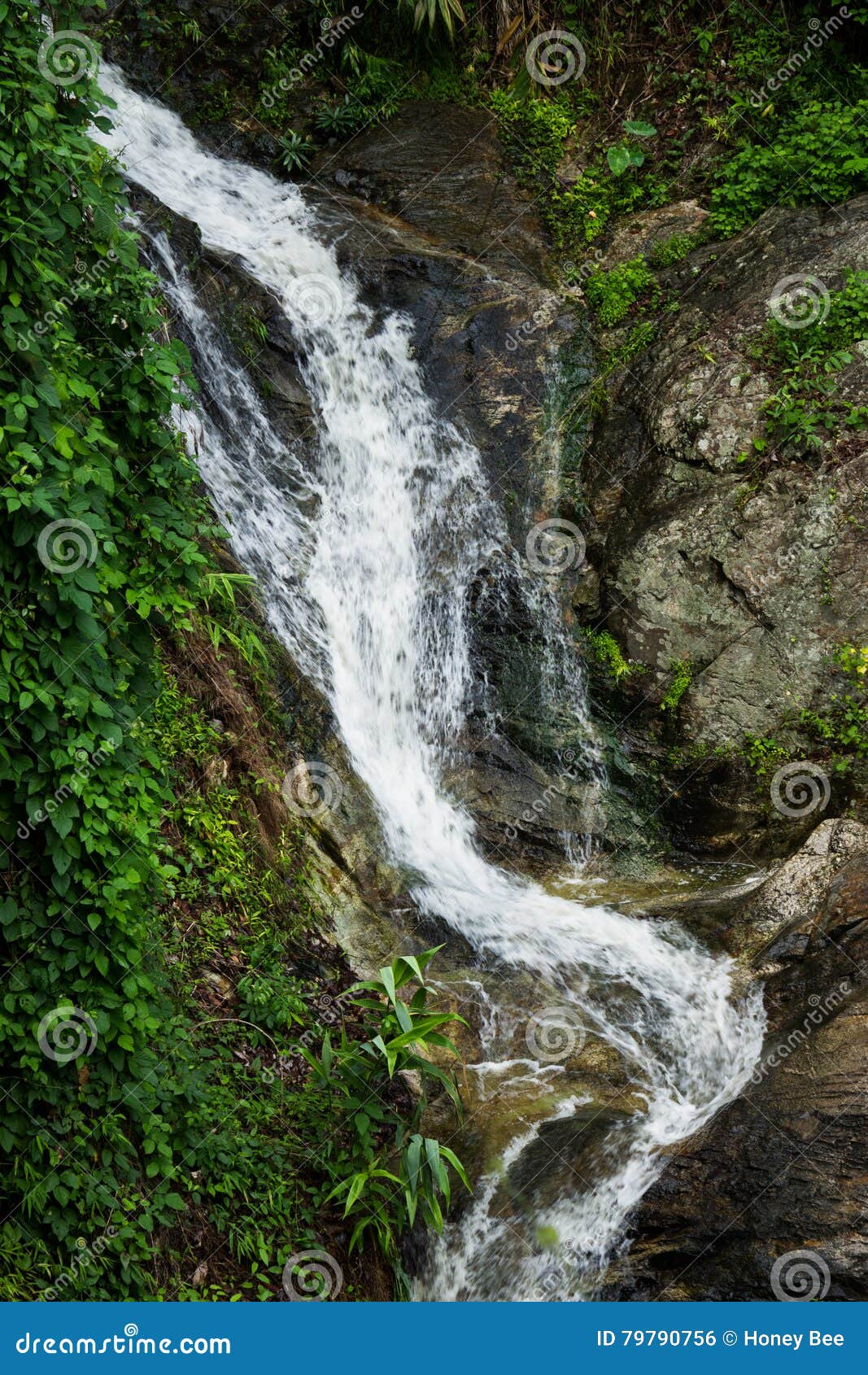 Flowing water stock photo. Image of attractions, rock - 79790756