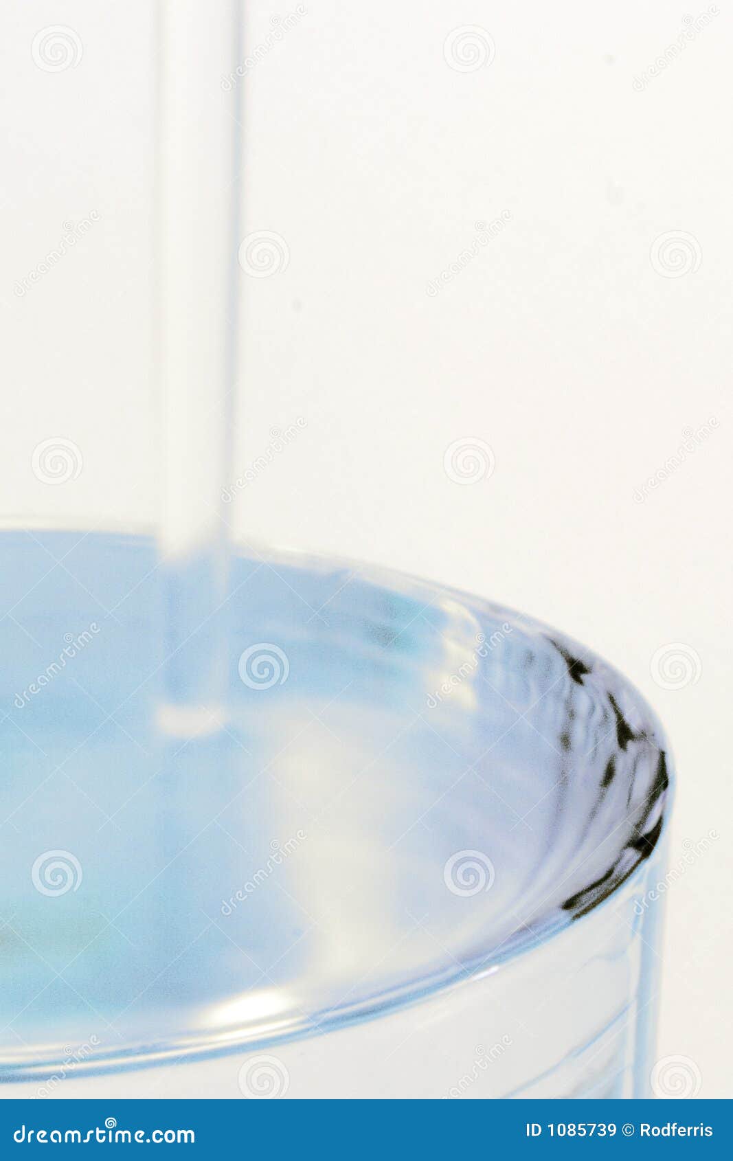 Flowing Water into a Glass stock image. Image of glass - 1085739