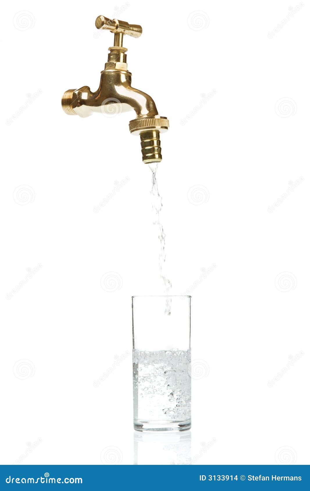 Flowing water out of tap stock photo. Image of concept - 3133914