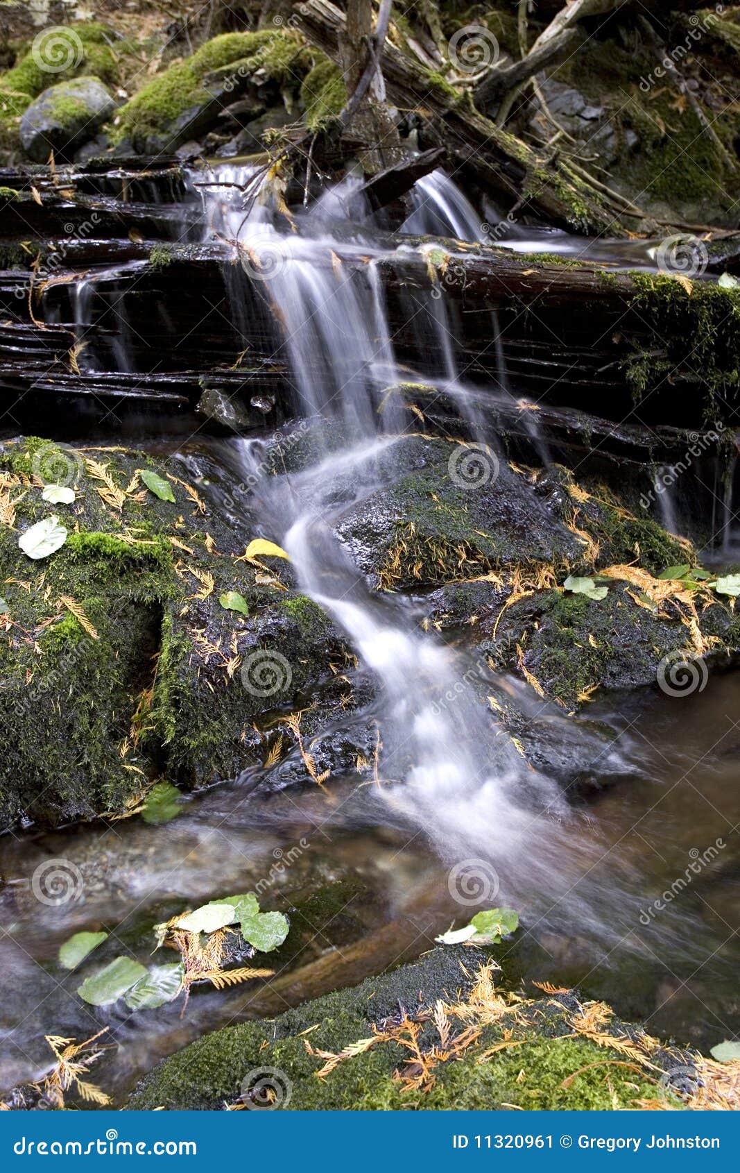 Flowing water over rocks. stock image. Image of landscape - 11320961