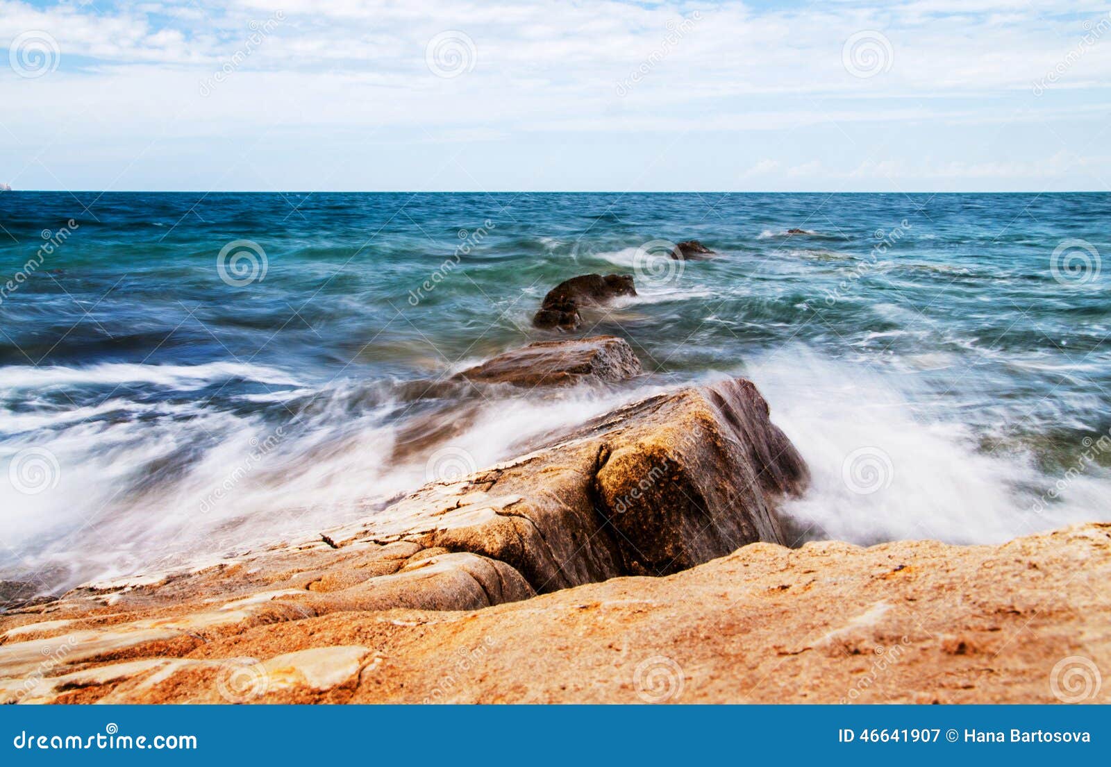 Flowing Water Over Rocks Beach Stock Photos - Download 563 Royalty Free ...