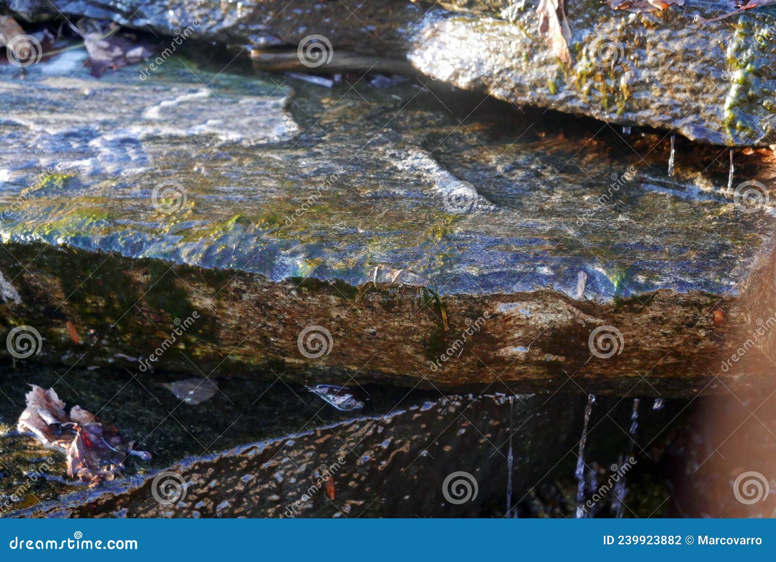 Flowing water rocks stock photo. Image of closeup, aqua - 239923882