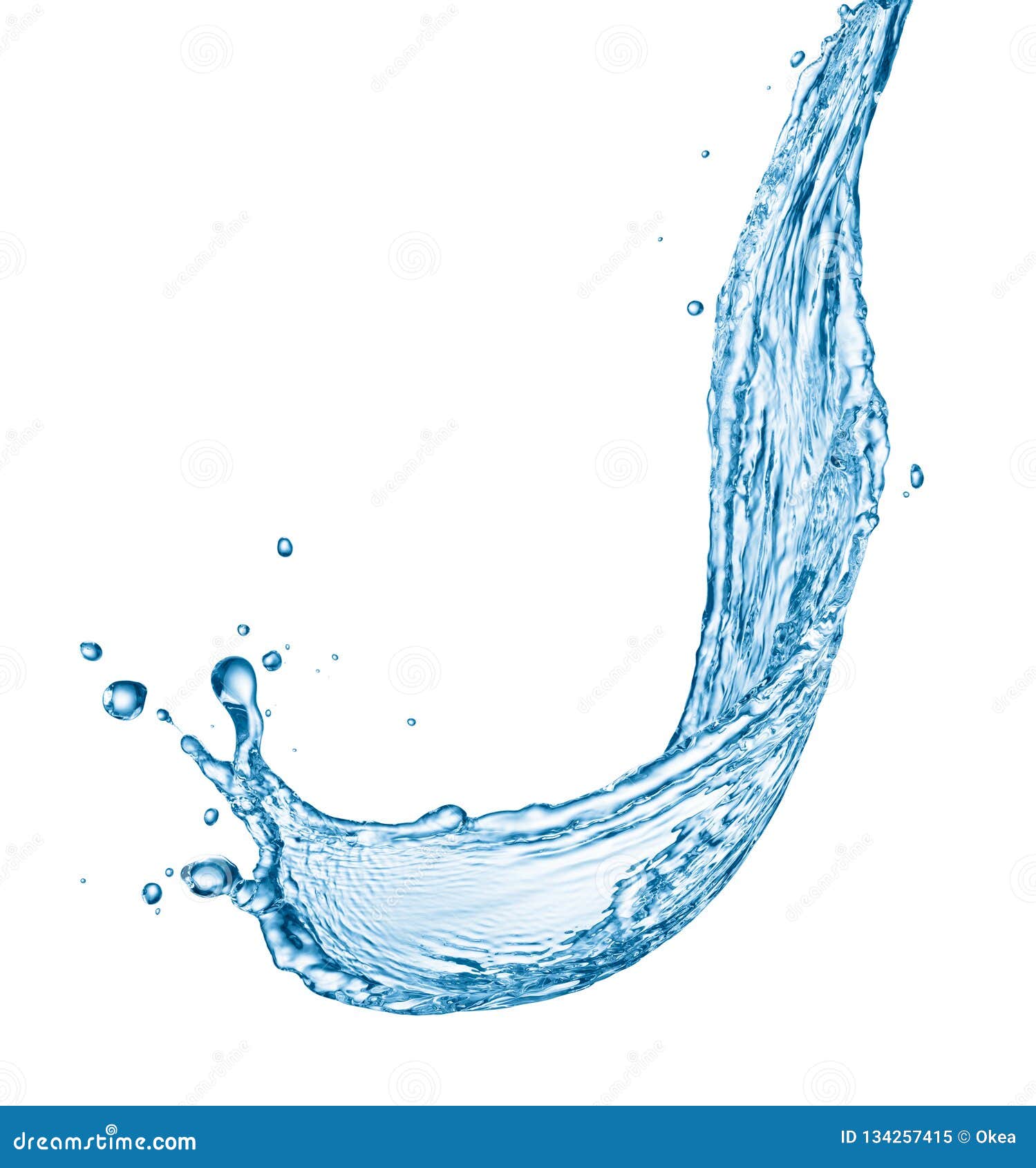 Flowing water splash stock image. Image of clean, liquid - 134257415